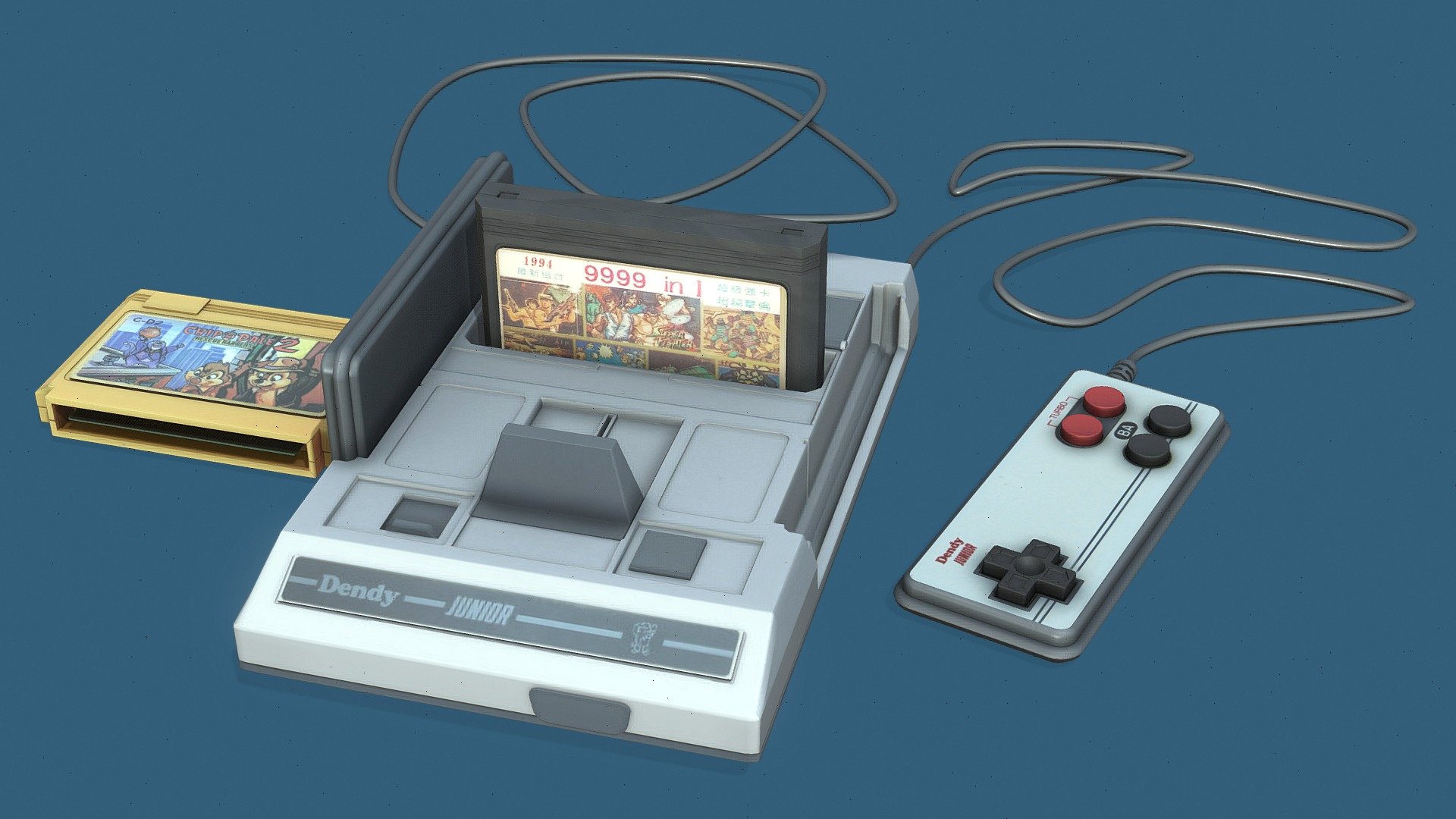 Famicom - 3D model by ƚᴎɘbiɿT (@xtrident) [b3b43b5] - Sketchfab