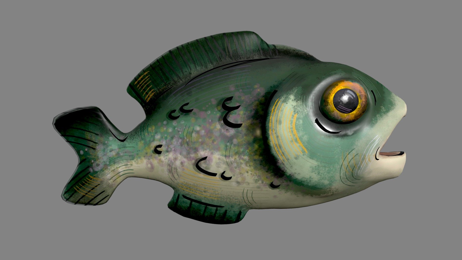 Singing Wall Fish Surfacing Project - 3D model by Claire Thessen ...