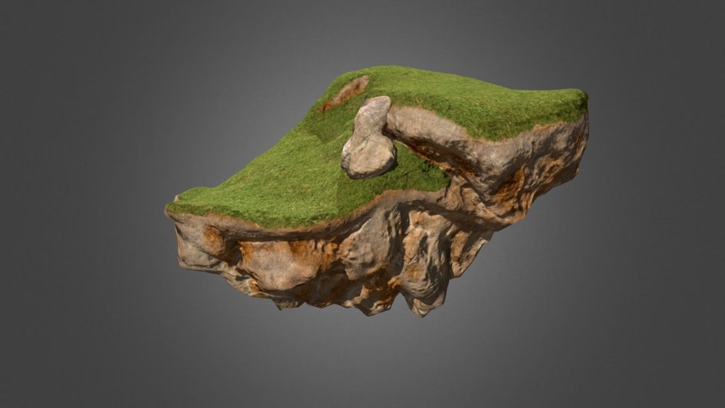 Floating island simple - 3D model by Cordy [b3b75ed] - Sketchfab