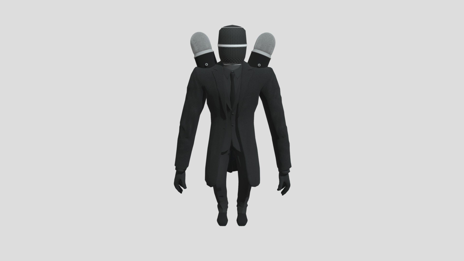 Large Microphone Man - Download Free 3D model by Missingno21 [b3b8c1f ...