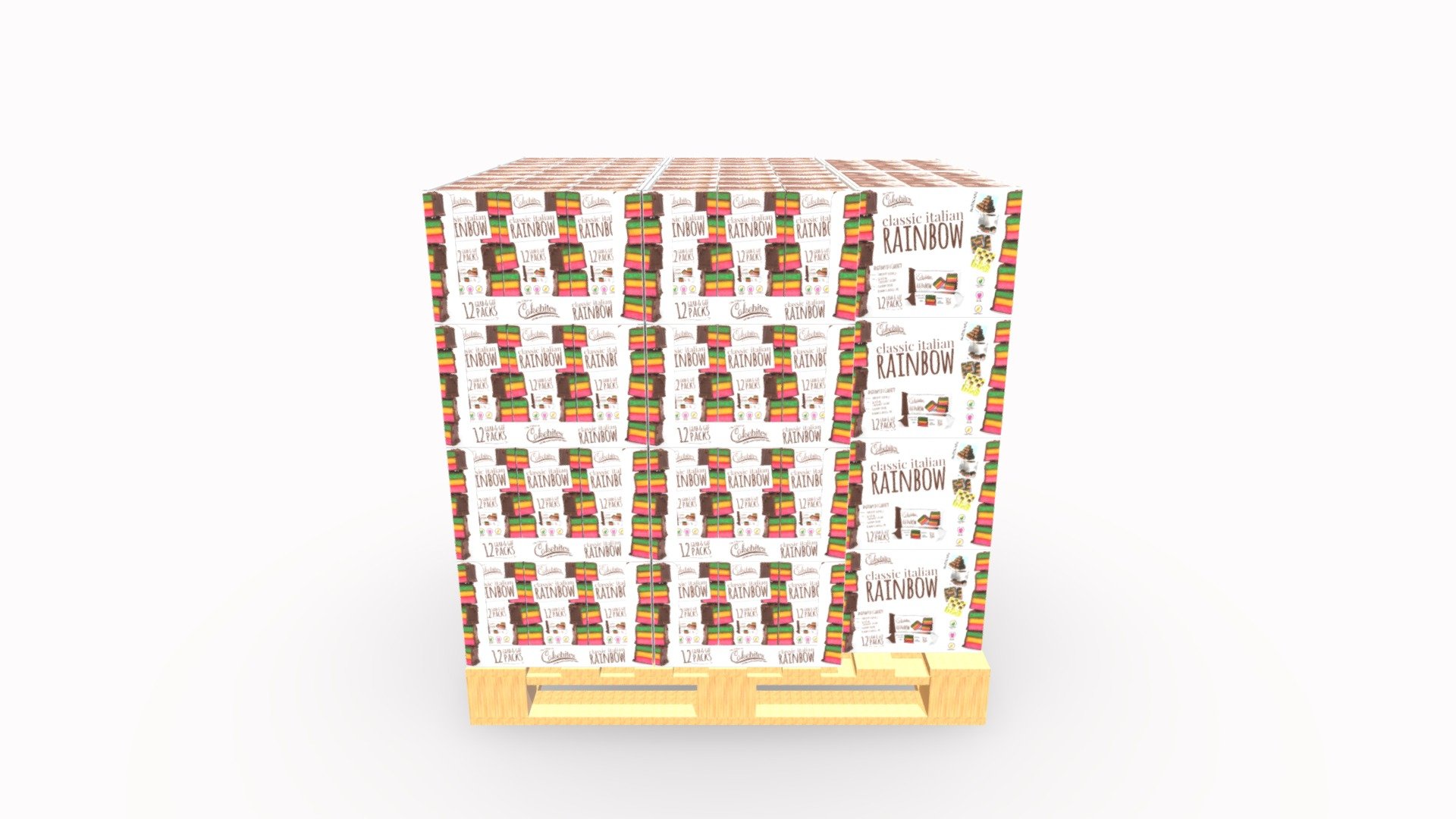 12ct Rainbow Pallet Ver 2 - 3D model by michaelbstrauss [b3bbb91 ...