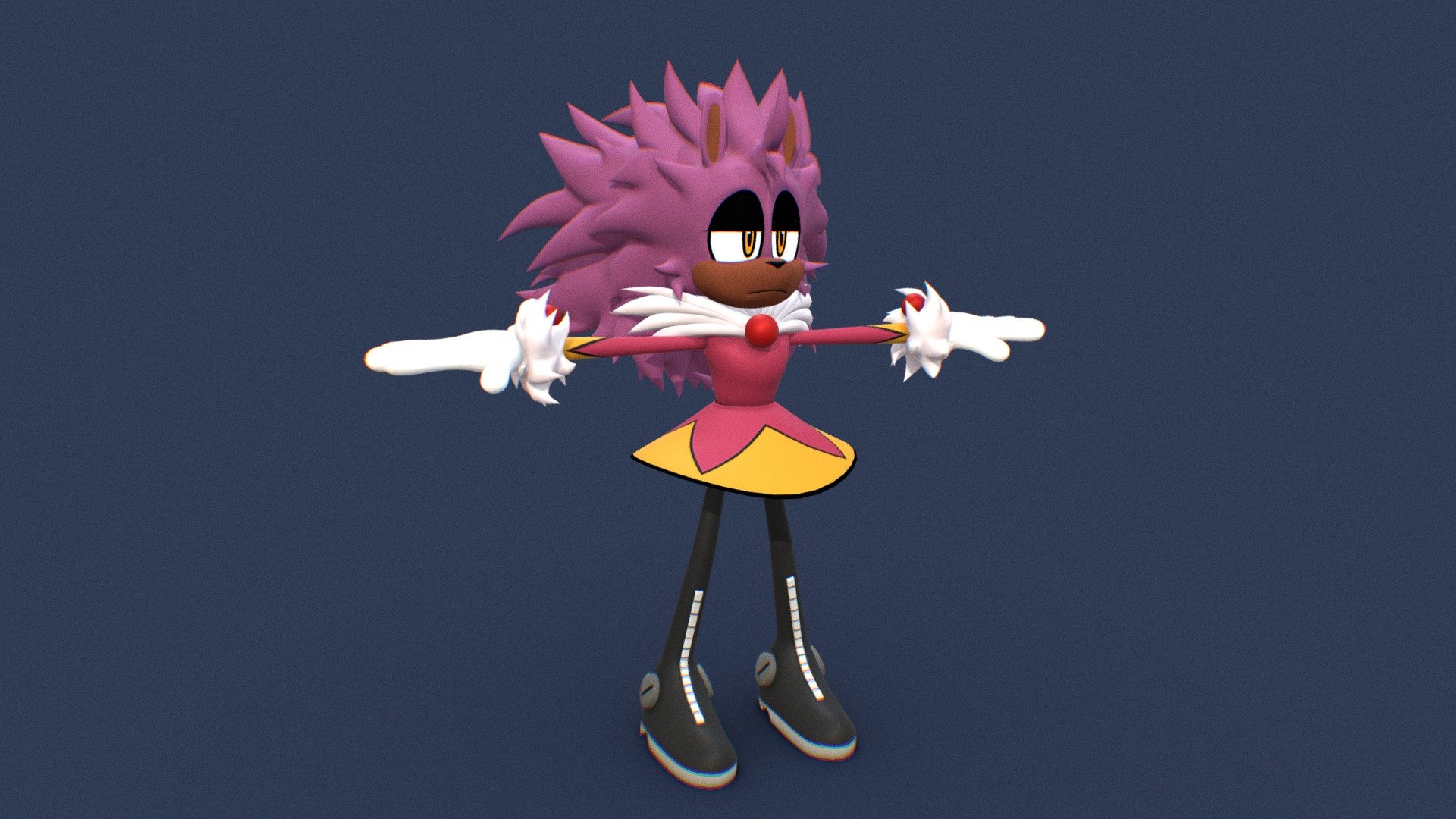 Monica W.I.P. - 3D model by TheLapisBlock (@lapisblock22) [b3bc2fd ...