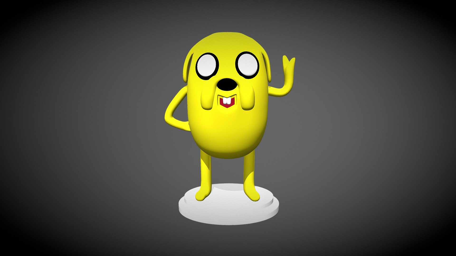 Character with a cartoon Adventure time - 3D model by vikaverenich ...