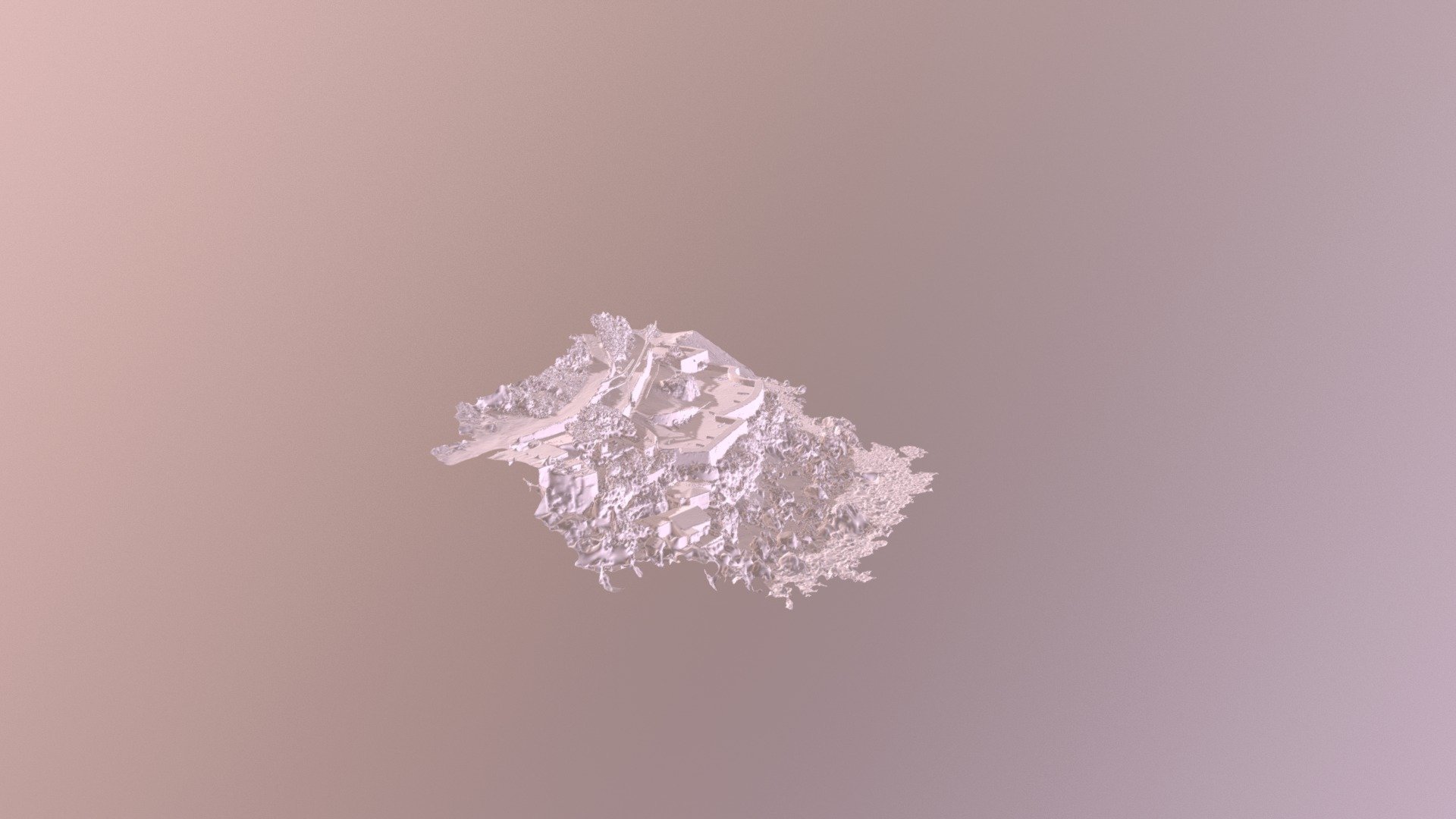 Fort St Josep Simplified 3d Mesh - 3D model by geoscan3d [b3be43f ...