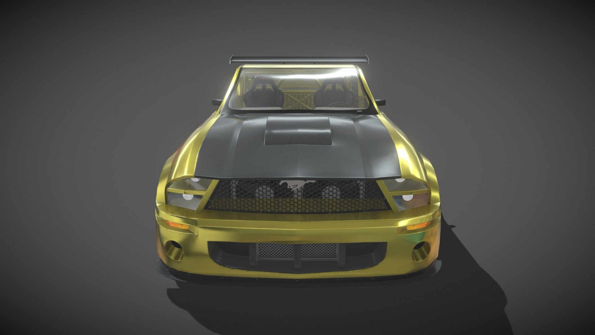 FORD MUSTANG GT-R - 3D model by Adriancgmask [b3bf2f7] - Sketchfab