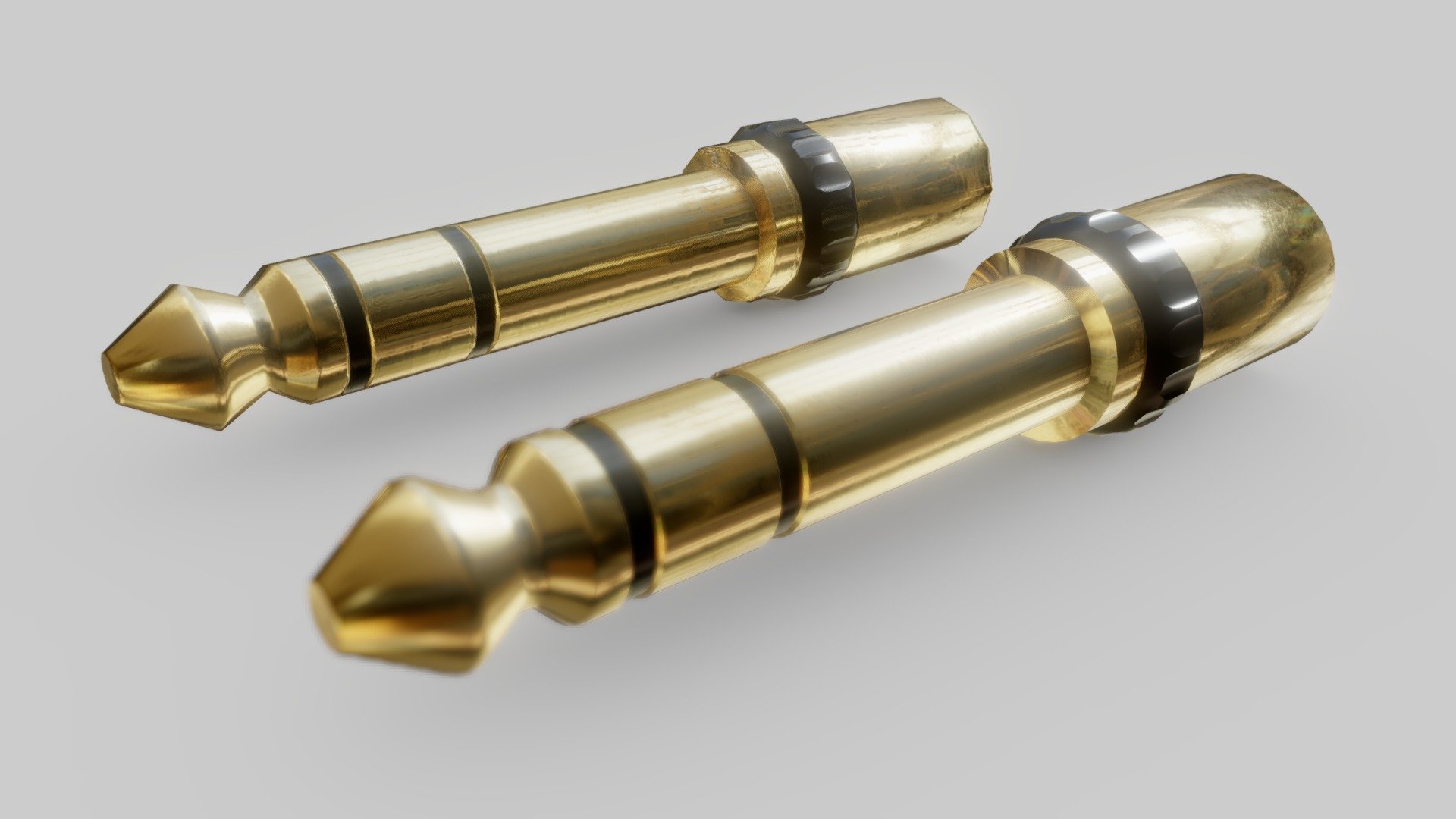 TRS Jack 6.3mm Low and Midpoly - Download Free 3D model by Yo.Ri ...