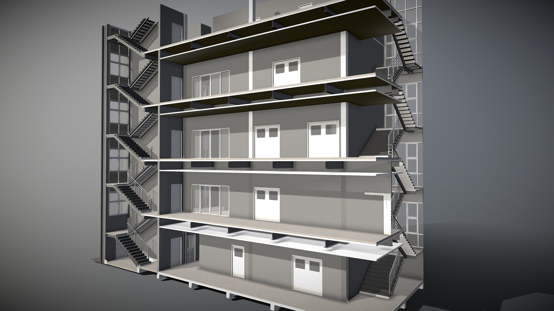 Building in section cut 2335 - Buy Royalty Free 3D model by Jinda ...