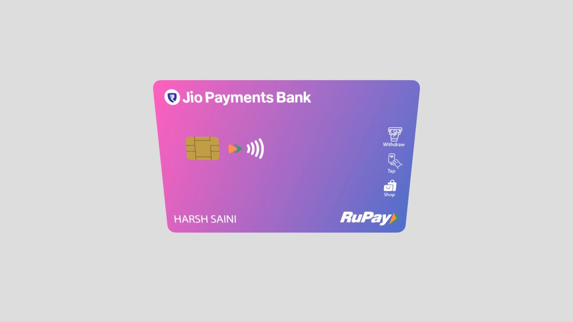 Jio Pink Blue Gradient with Astra graphics - 3D model by sainiharsh491 ...
