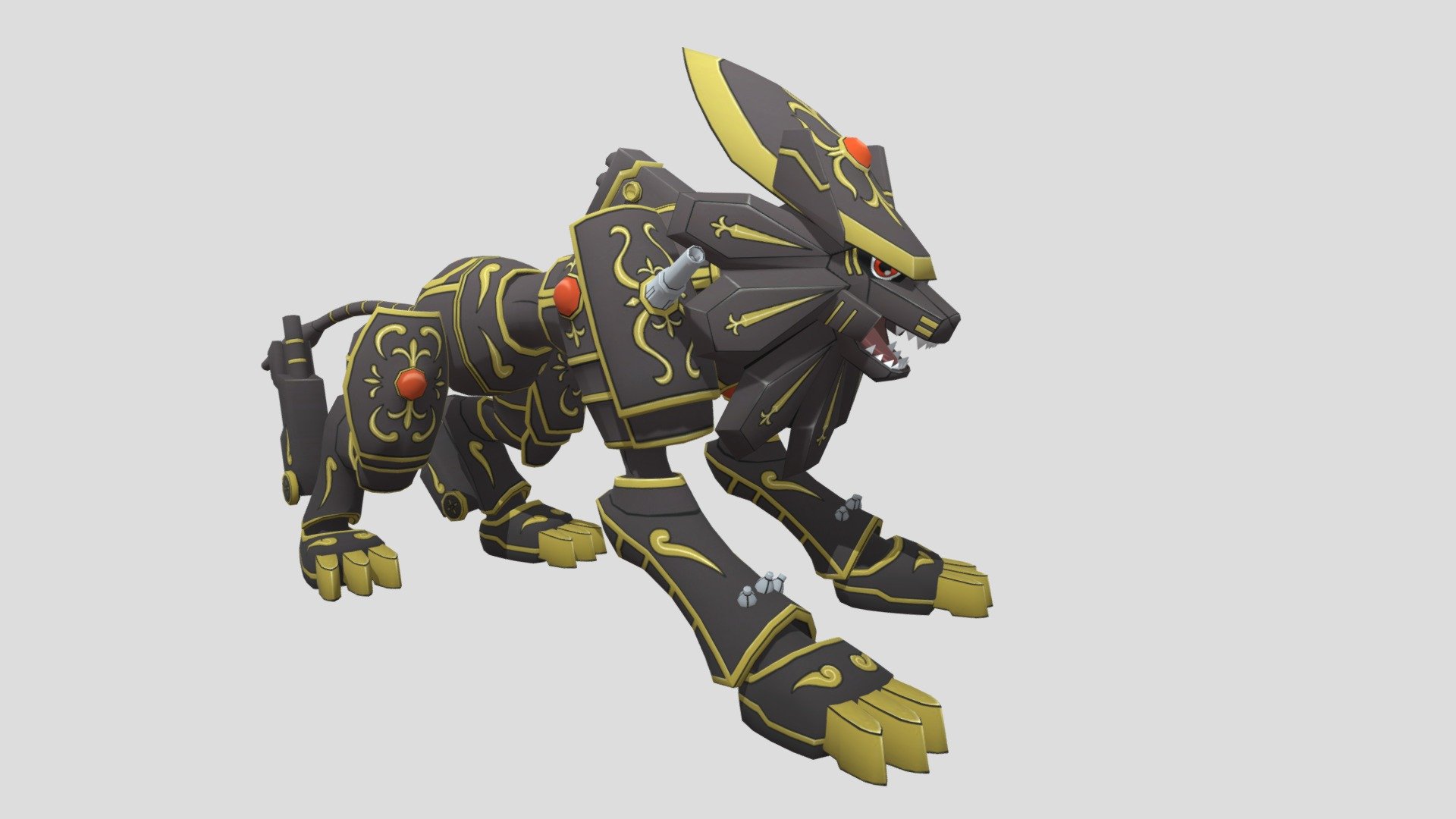JagerLoweemon (Kaiser Leomon) - Download Free 3D model by ...