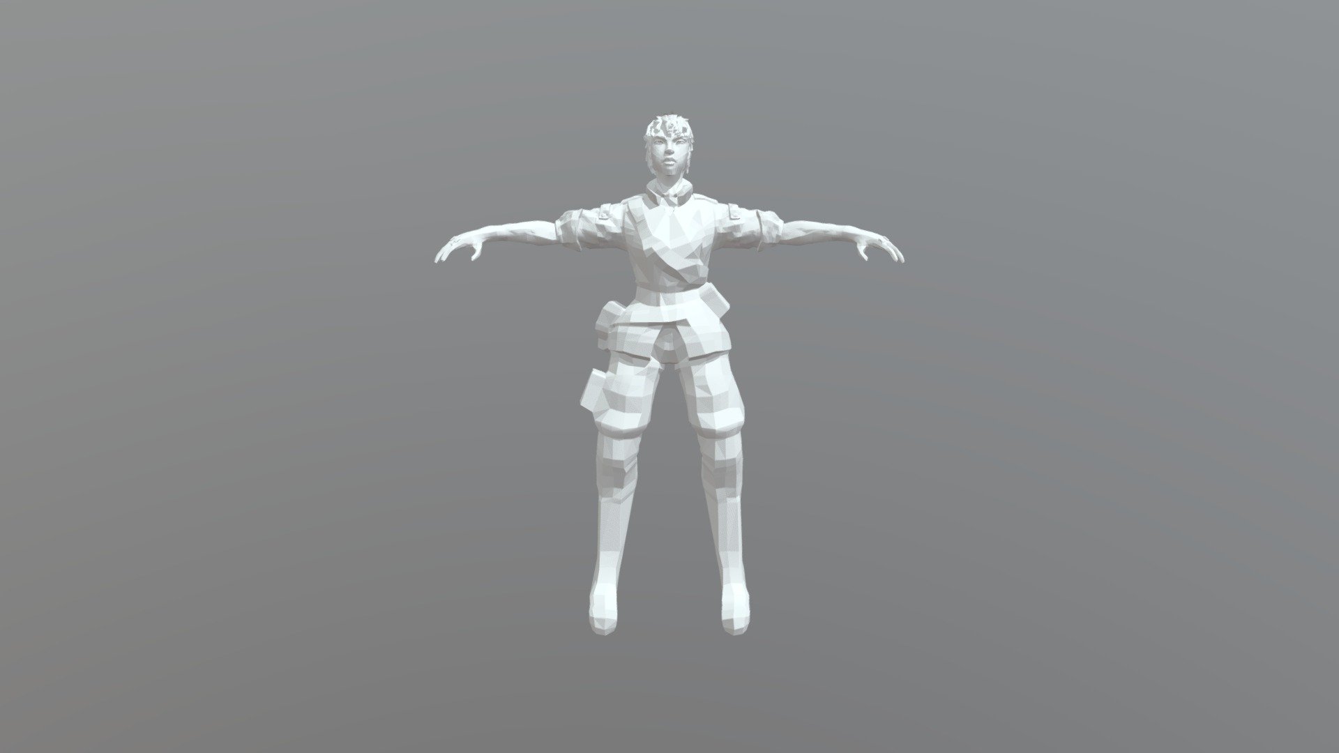 Low Poly Snake Eater Hair - 3D model by ssaiyoeun [b3ce374] - Sketchfab