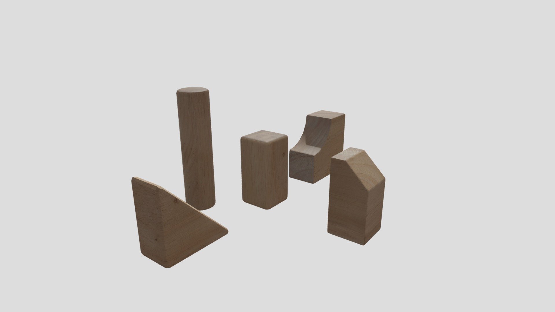 Woodblocks - Download Free 3D model by chonegge [b3cecf7] - Sketchfab