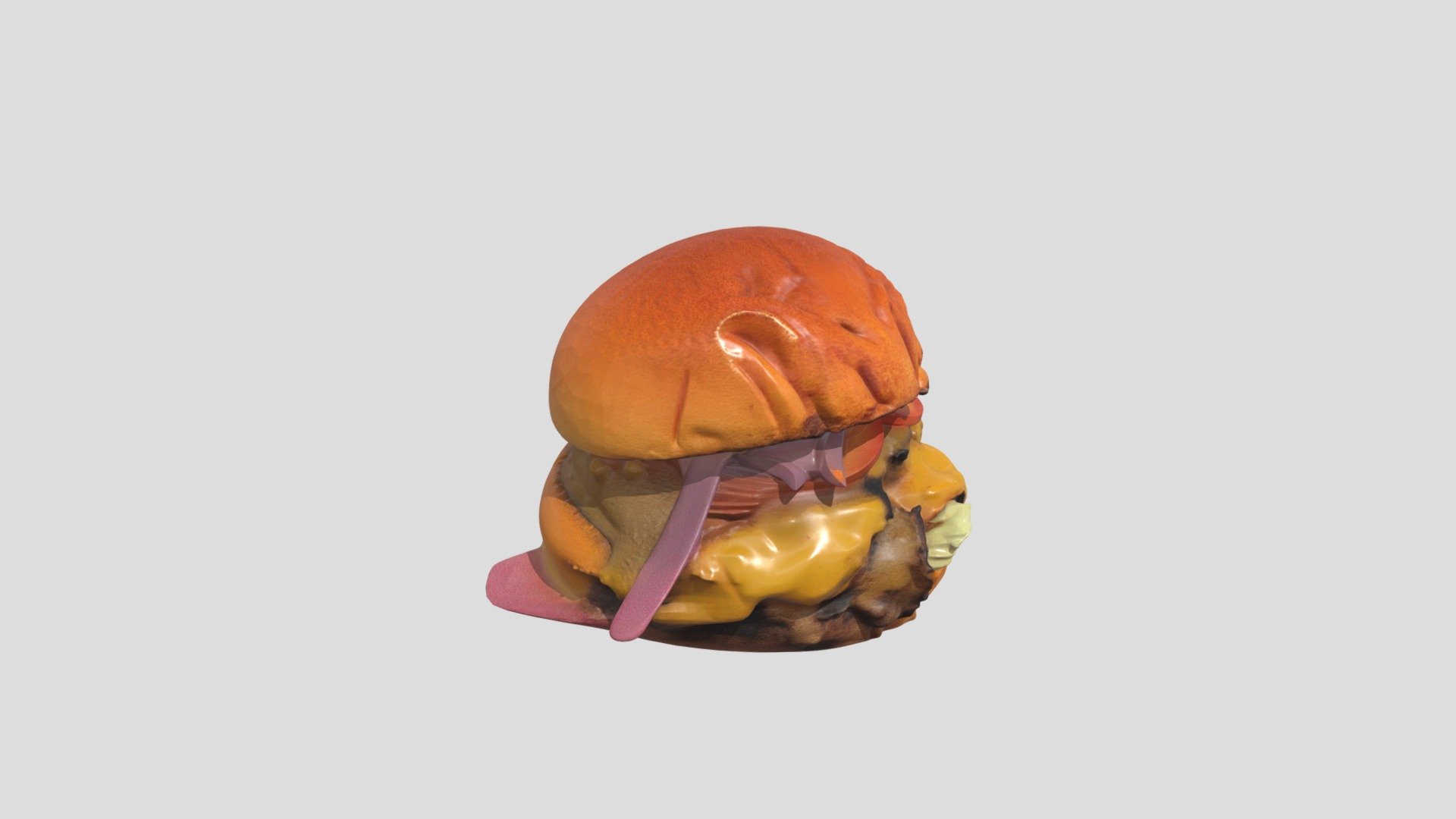 Burger 3d Model - 3D model by AlexMantello [b3d0233] - Sketchfab