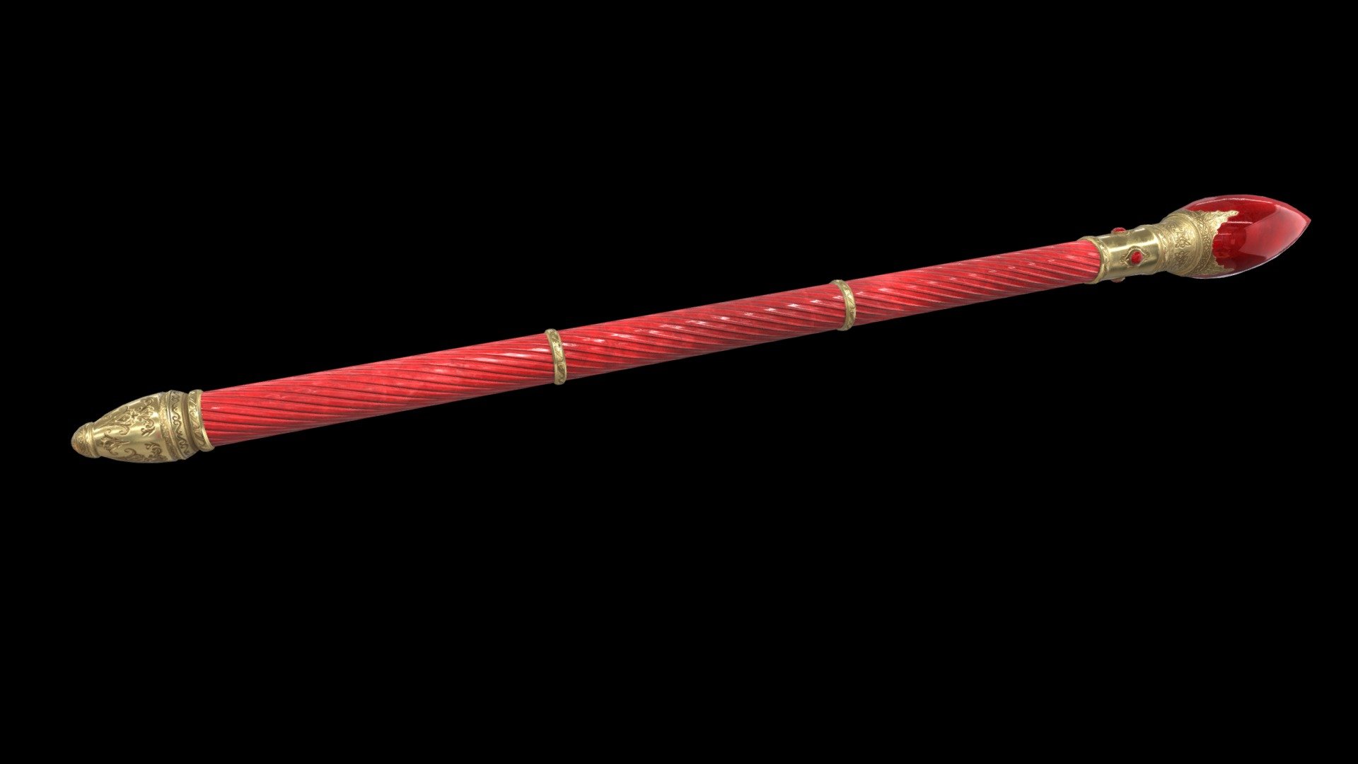 Fire Elemental Scepter - 3D model by VarcanRex [b3d0d6c] - Sketchfab