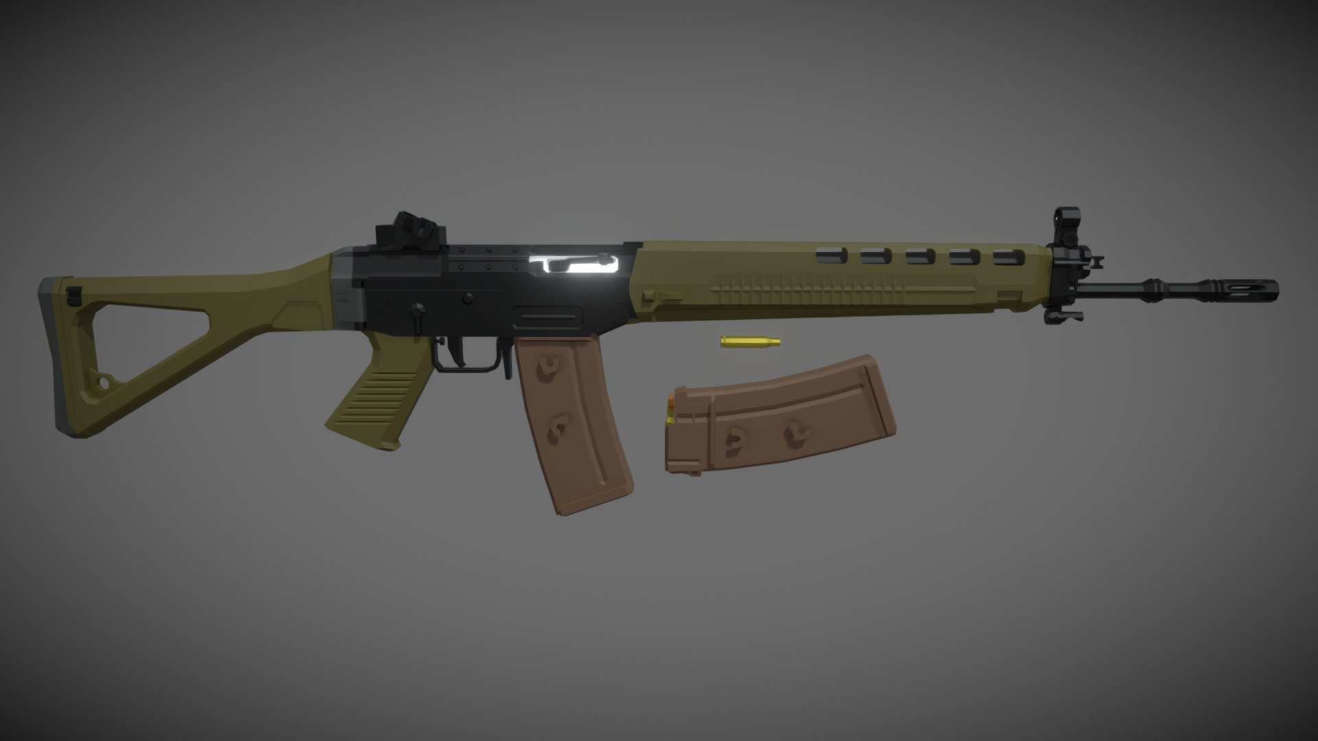 low-poly SIG SG-550 - Download Free 3D model by D_U (@DU1701) [b3d1a00 ...