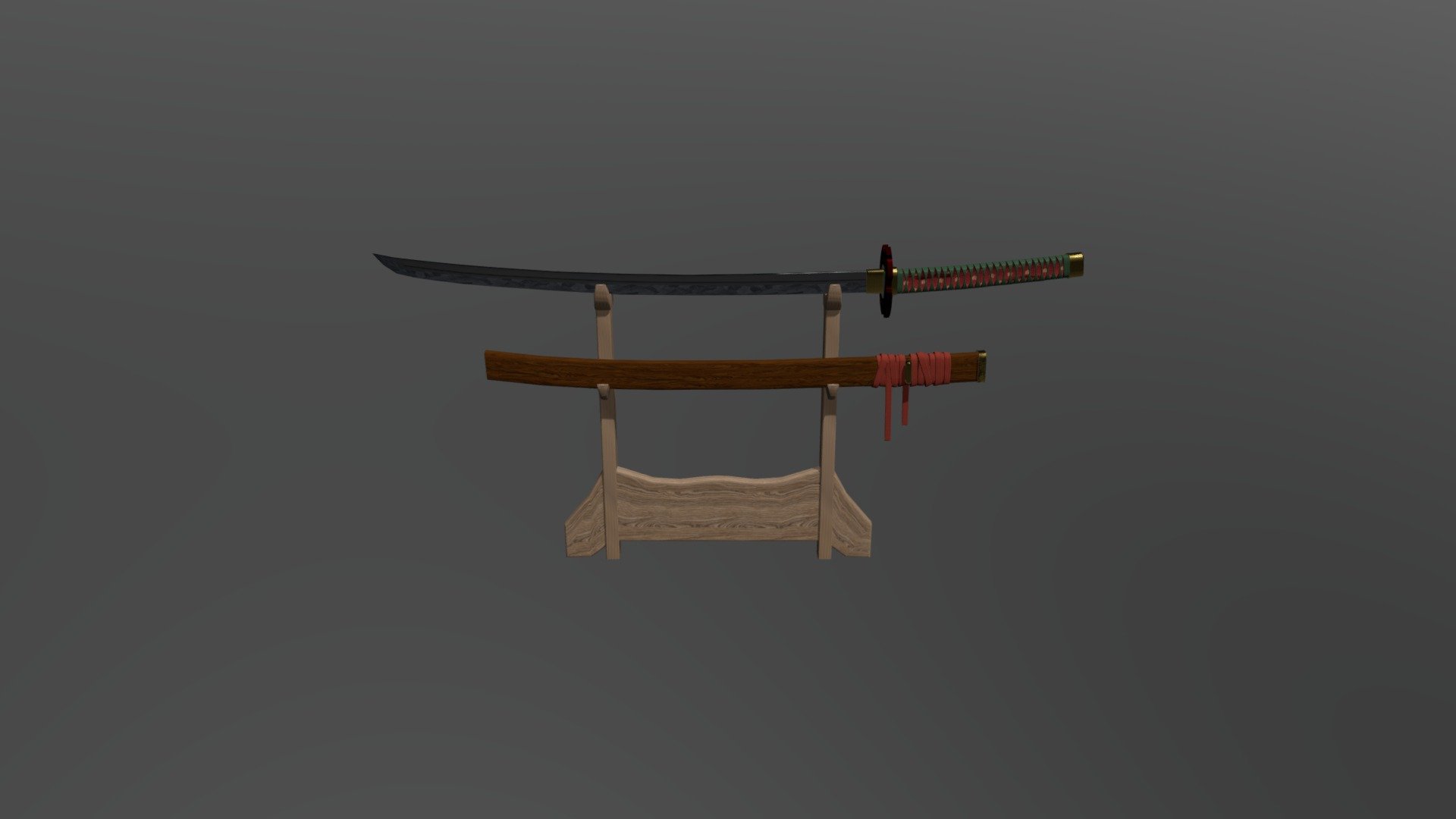 Katana - 3D model by AllKi [b3d26f1] - Sketchfab