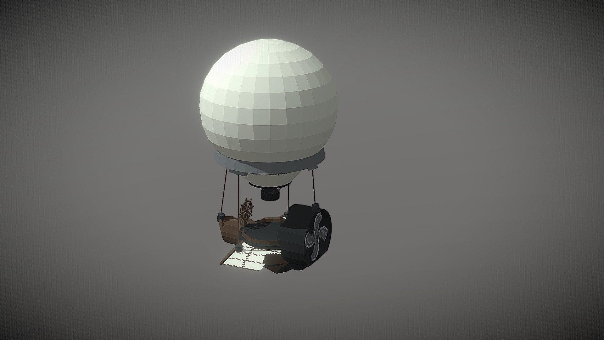 Balloon ship - 3D model by Alphasketch24 [b3d2a7e] - Sketchfab