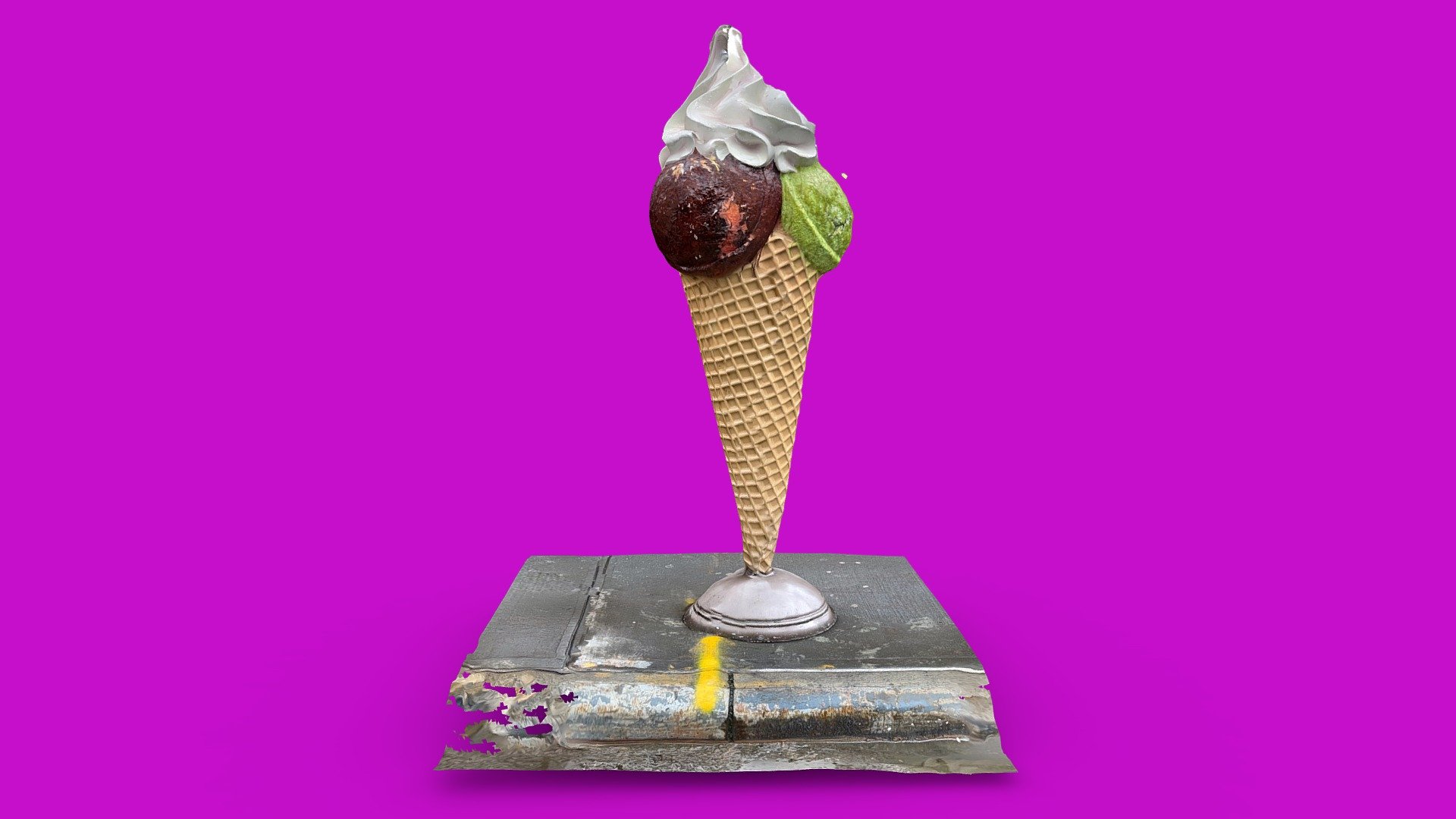 Day 49: 7ft Ice Cream - 3D model by Stuart Rosenberg (@s2rosenberg ...
