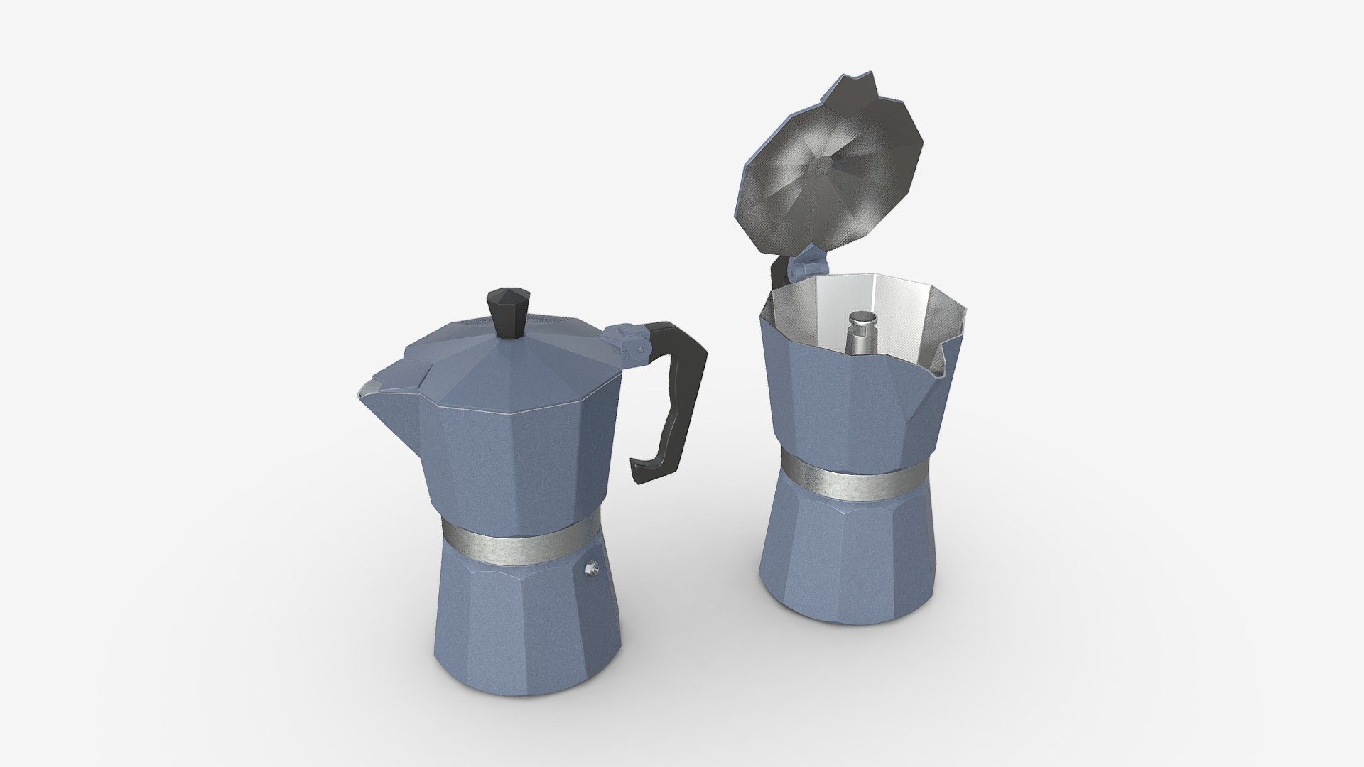 Classic stovetop espresso coffee maker - Buy Royalty Free 3D model by ...