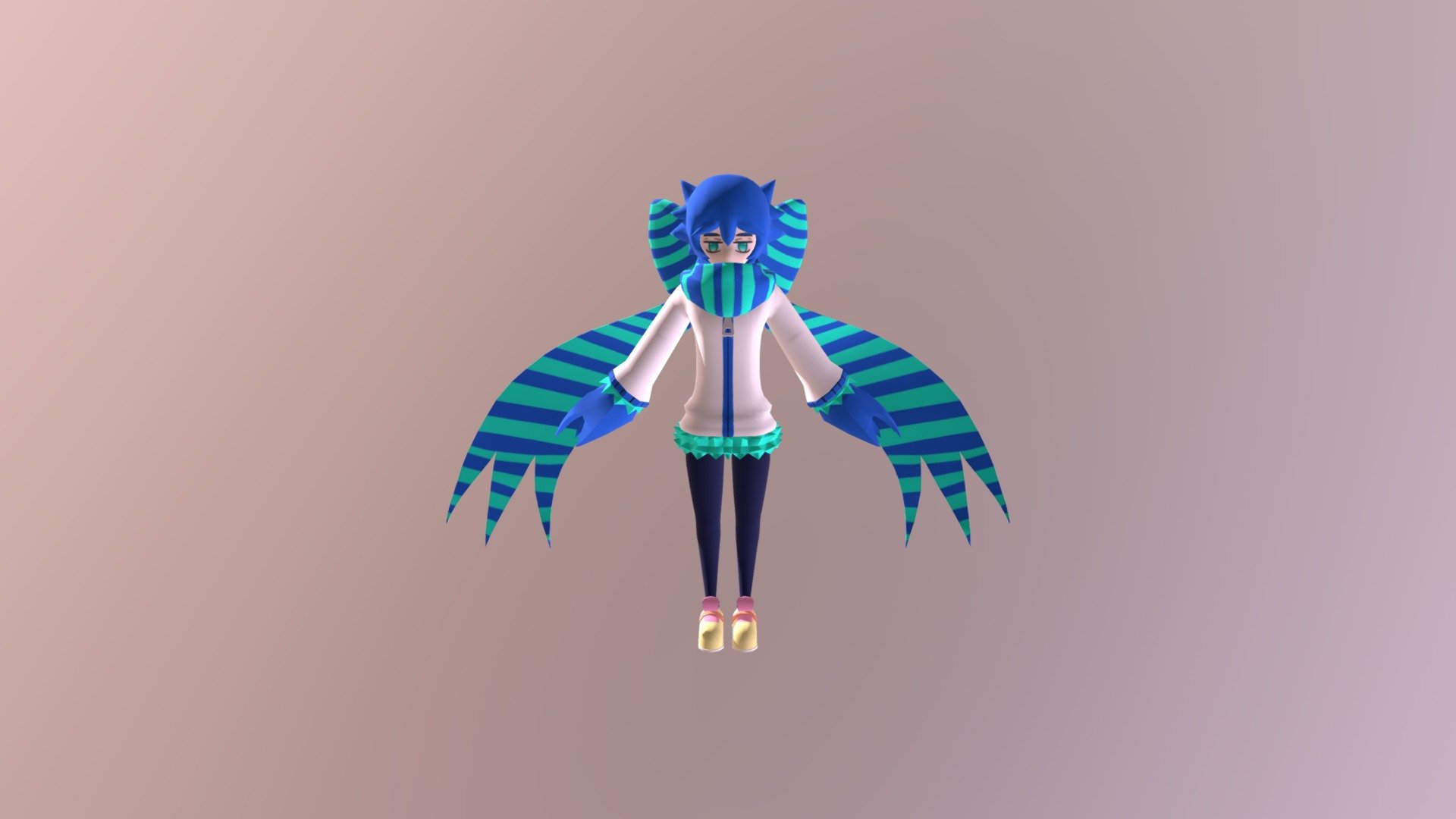 Monster Scarf Character - 3D model by echerry [b3d956c] - Sketchfab