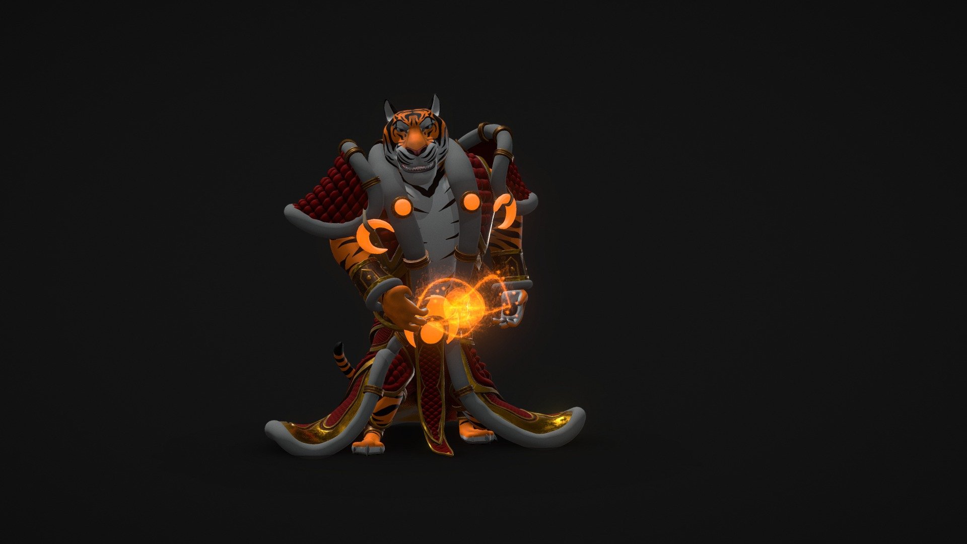 Tiger Druid - 3D model by Gabriel.Marusak [b3daf02] - Sketchfab