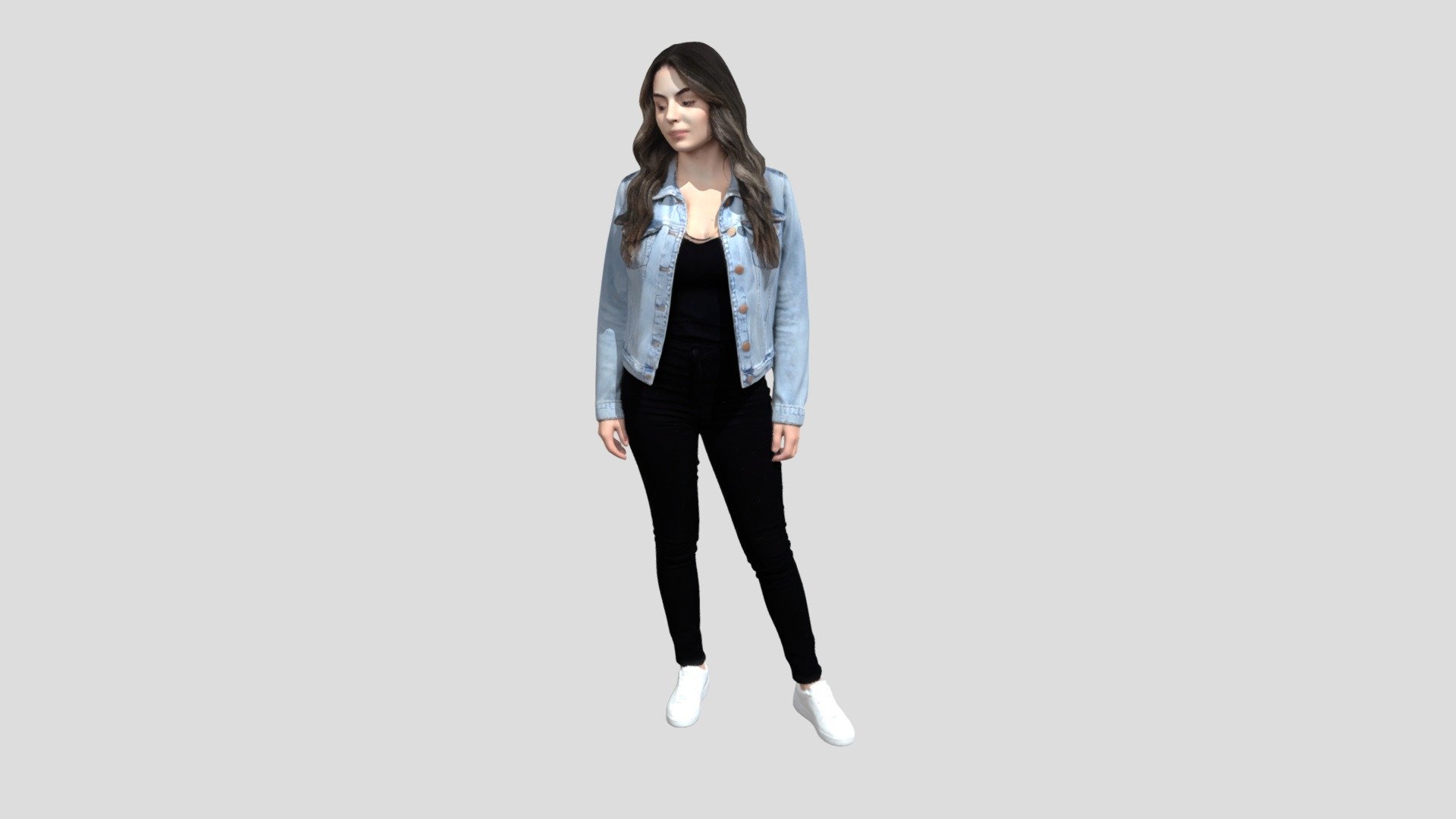Casual Denim Jacket Outfit - Download Free 3D model by restore50 ...
