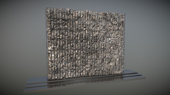 Gabion-retaining-walls 3D models - Sketchfab
