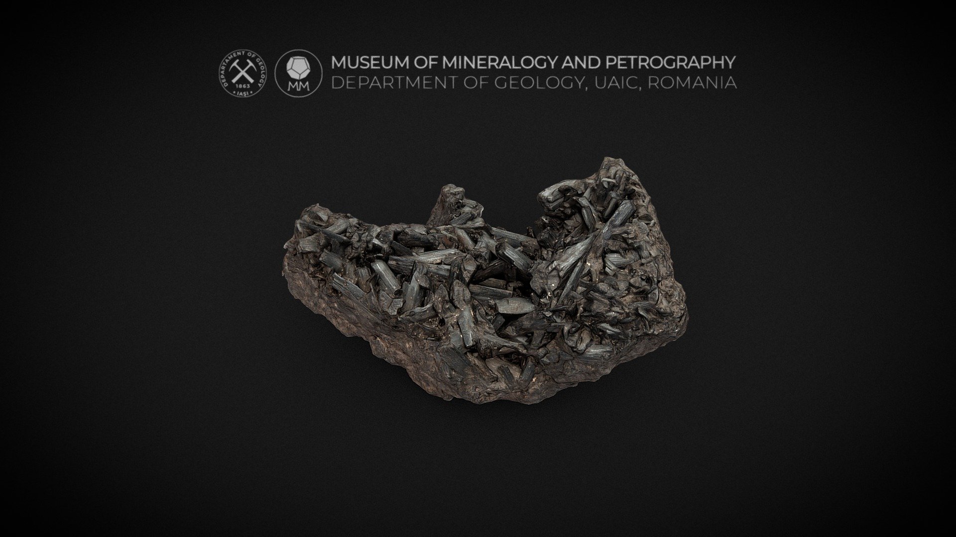 Manganite crystal cluster - 3D model by Museum of Mineralogy and ...