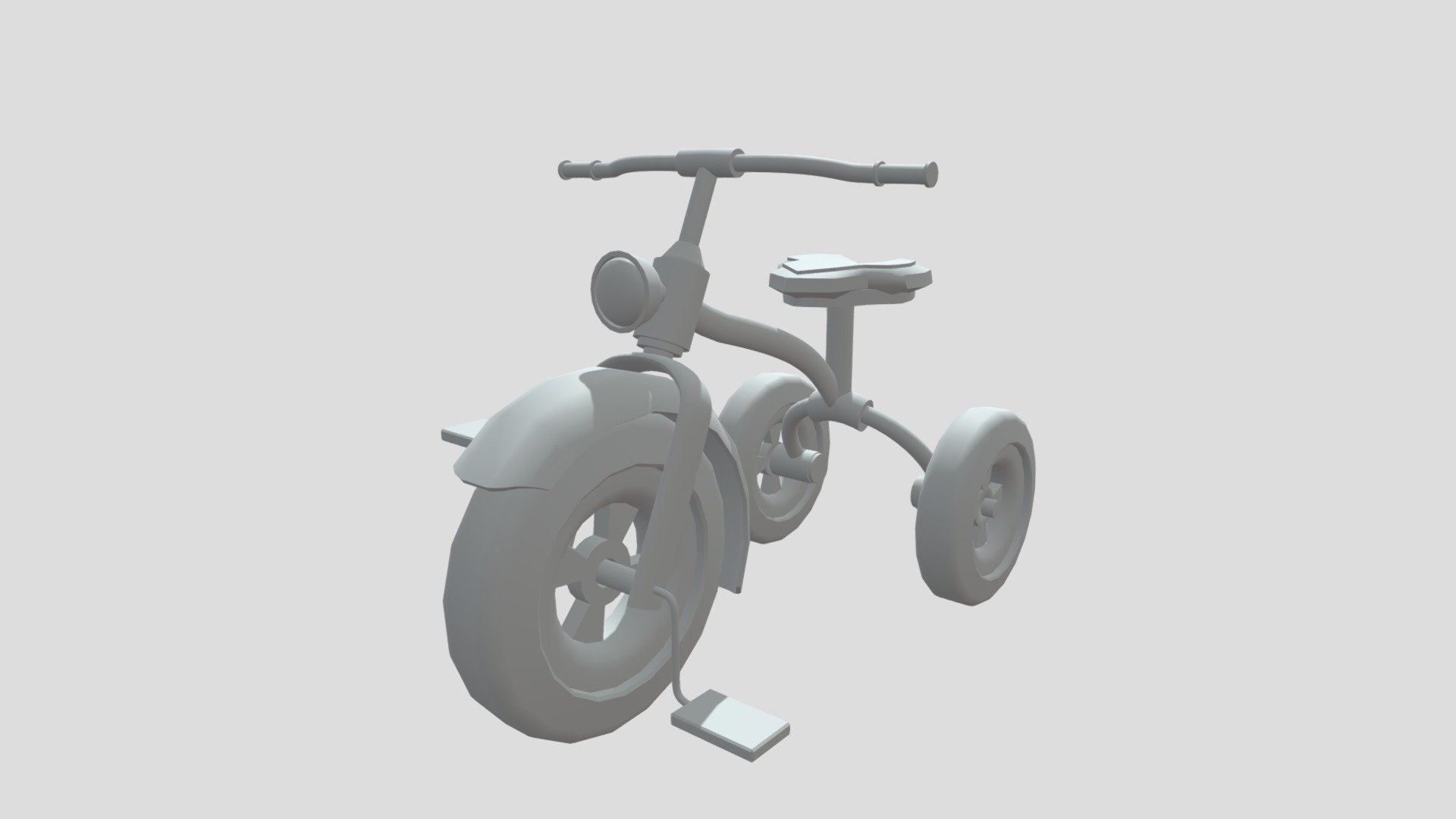 bicycle with 3 wheels - 3D model by sarobur [b3e0fb9] - Sketchfab