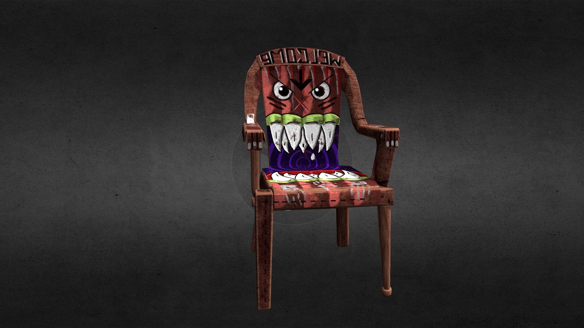 Monster chair - 3D model by corob88 [b3e1ccc] - Sketchfab