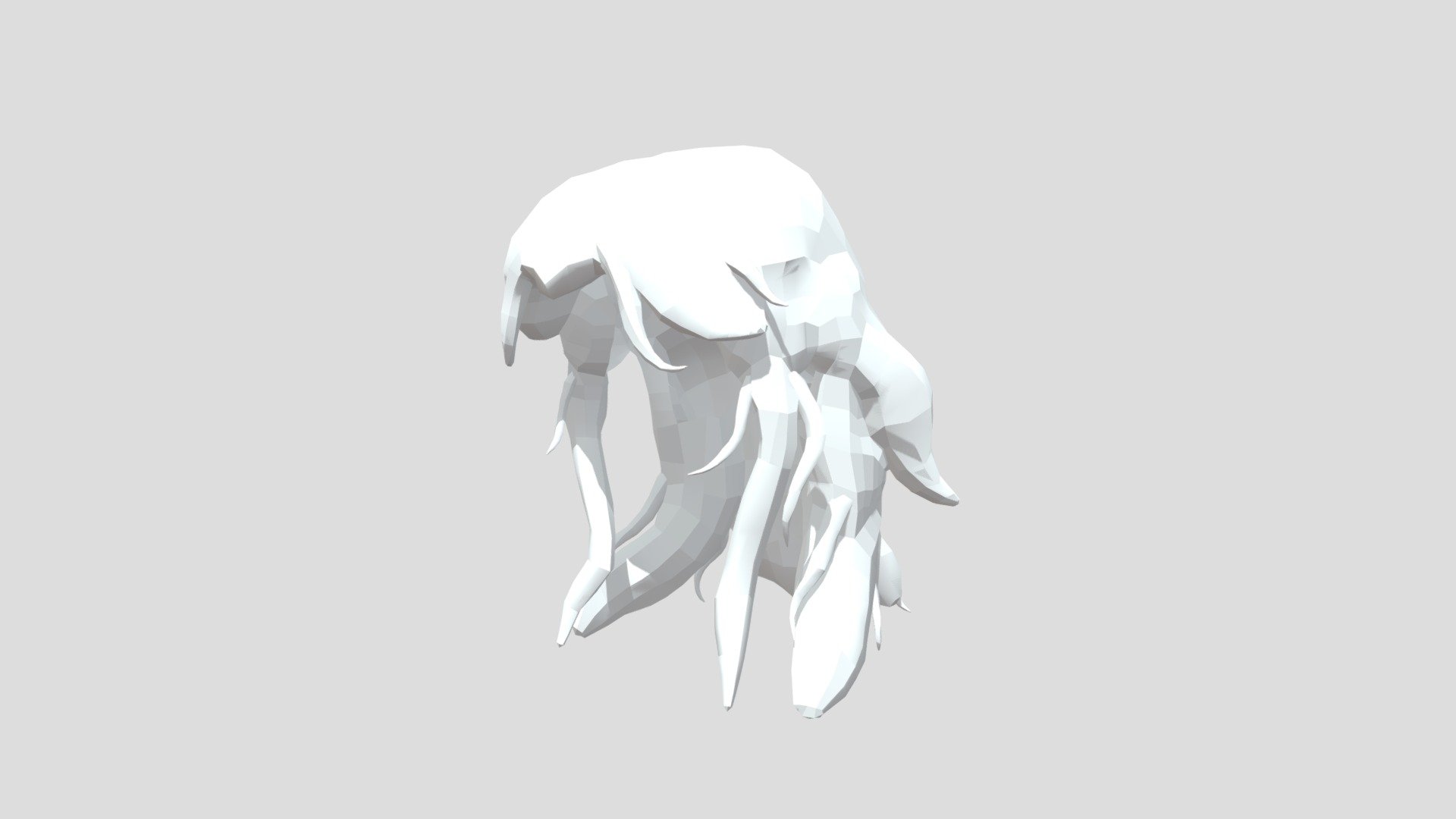 Hair Low Poly - 3D model by Juan David Villamil Tamayo ...