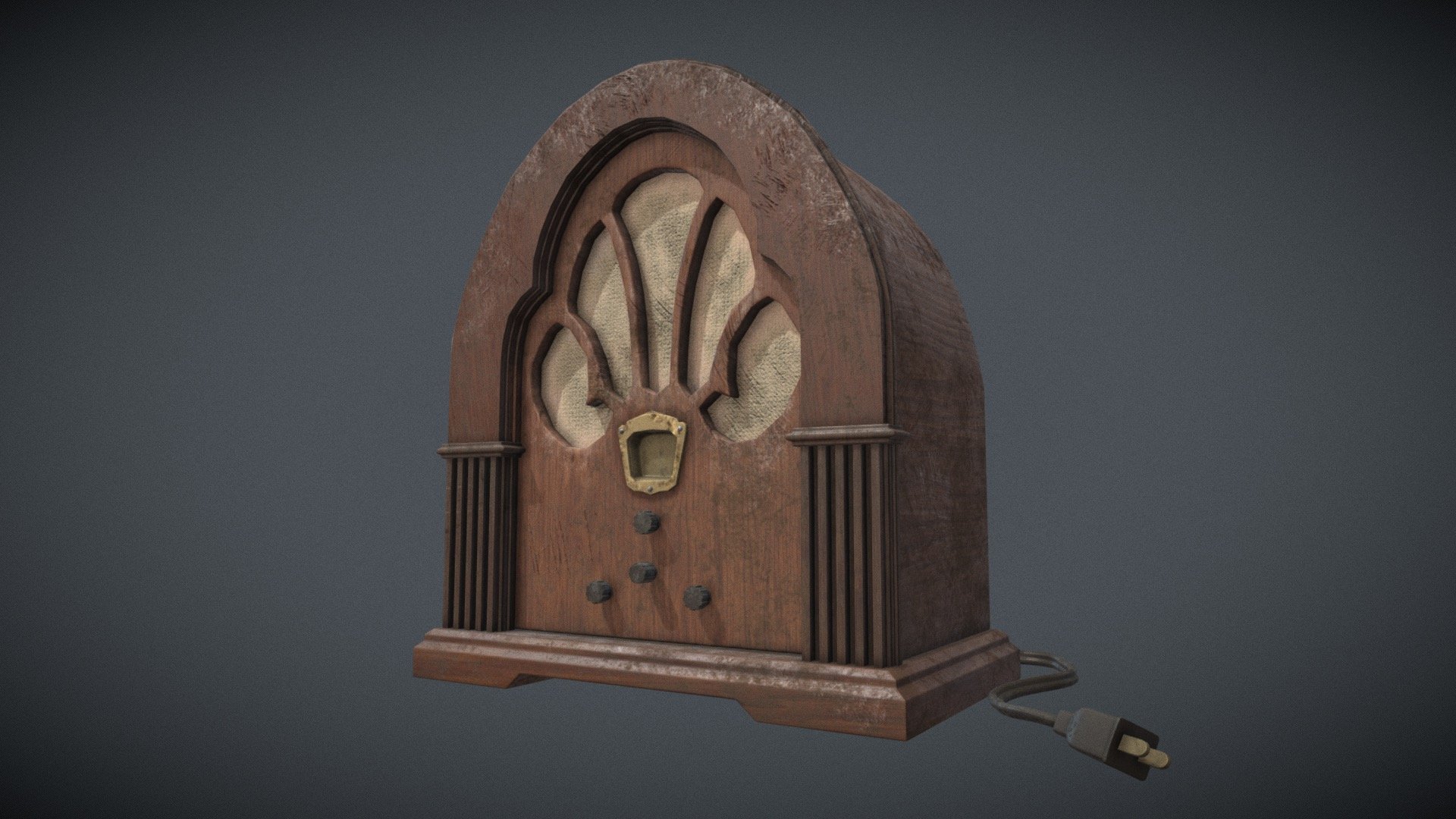 Antique Radio Model - 3D model by Adriana Torres (@at.adri12) [b3e368c ...