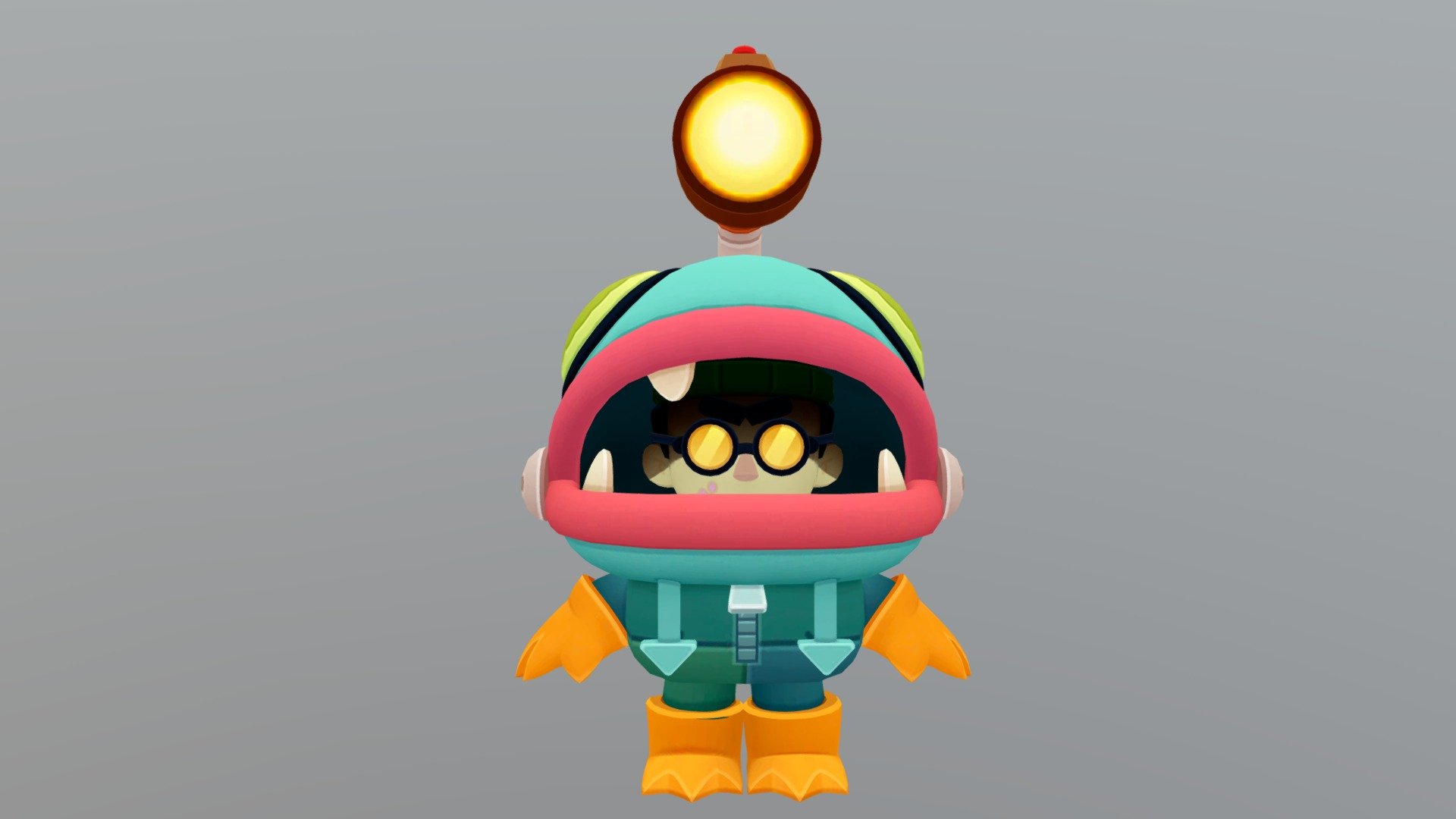 Glowbert Brawl Stars 3D Model - Download Free 3D model by Jogan ...