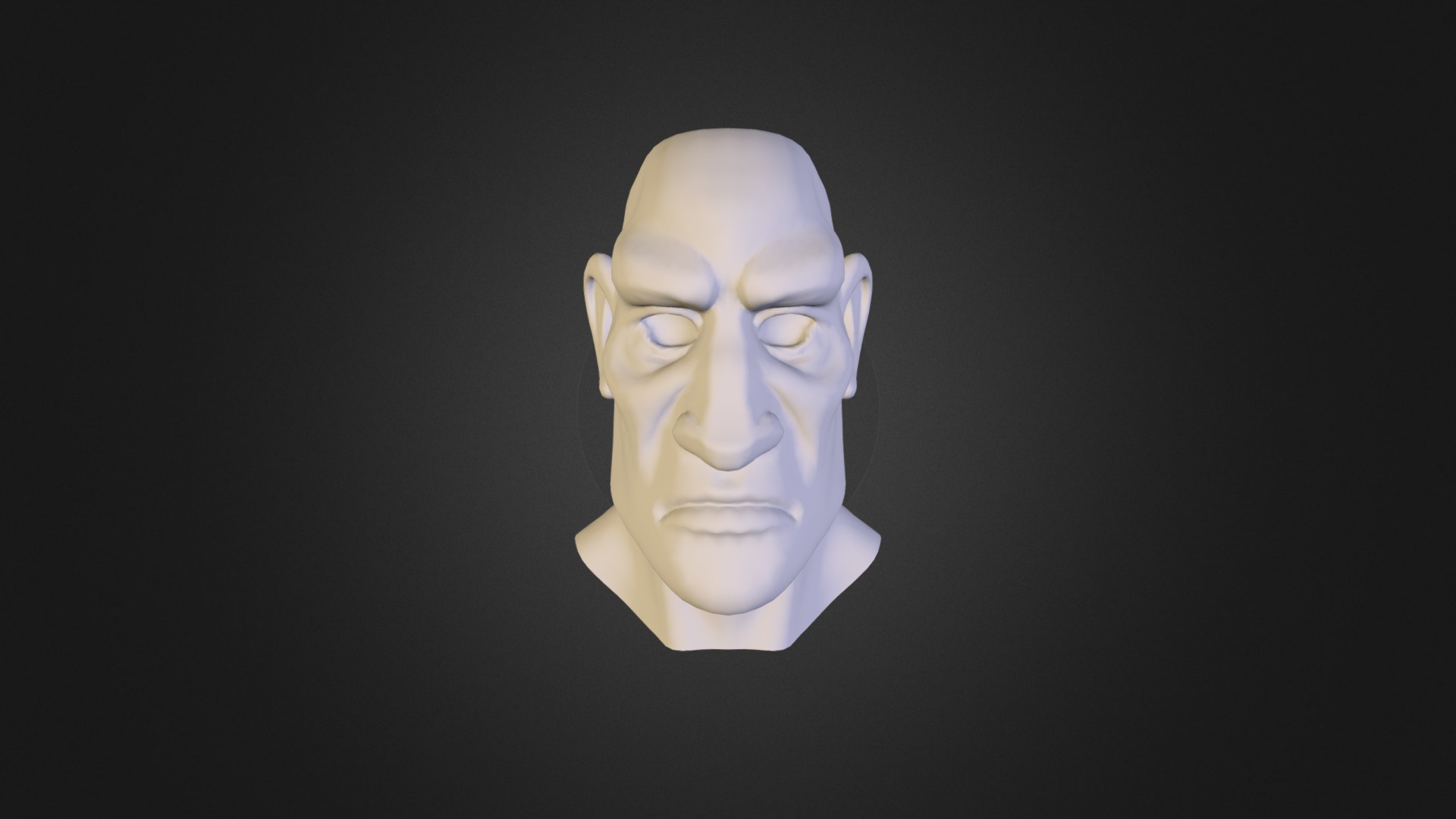 Cartoon Face1 - 3D model by rkimball [b3e75ea] - Sketchfab