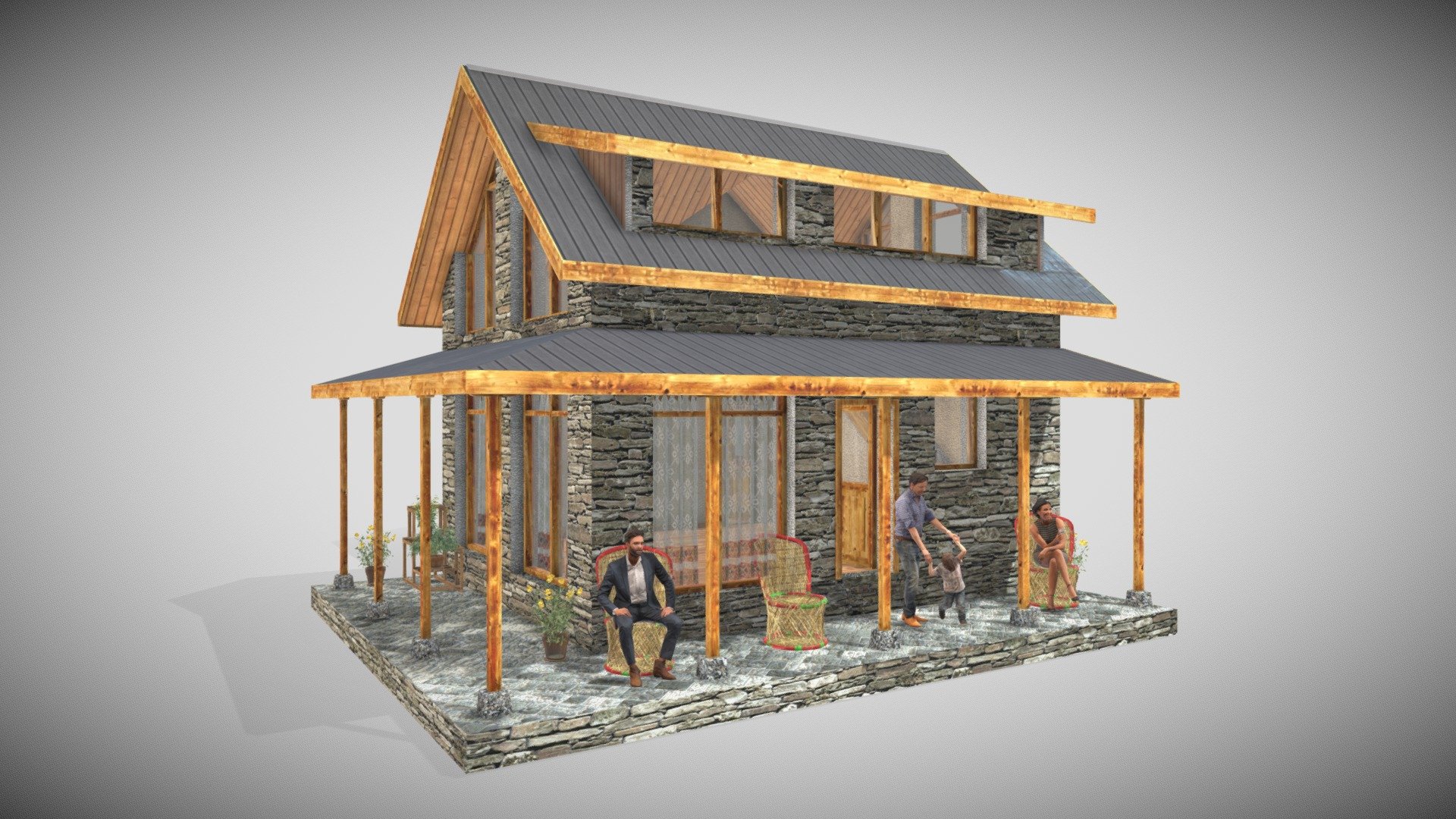 Small Cottage Extra - Buy Royalty Free 3D model by Francesco Coldesina ...