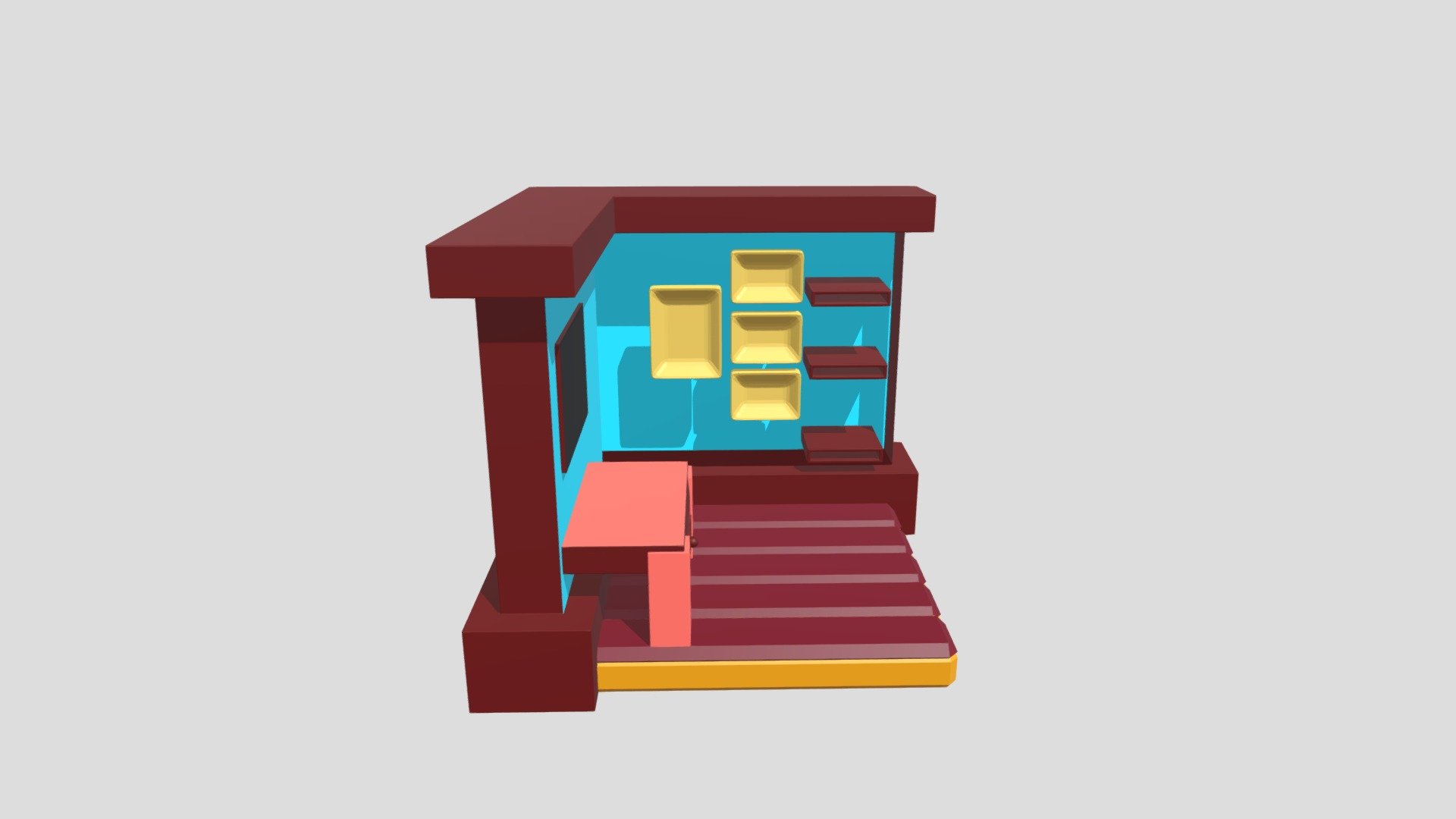 Ruang kerja - 3D model by Arrlys (@bintangyanuarf) [b3e8b3d] - Sketchfab