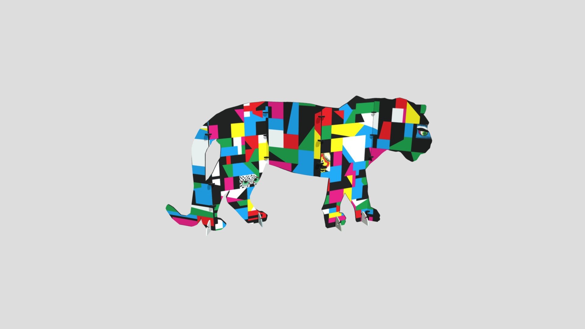 Four·Direction·Tiger - Download Free 3D model by rainone0001 [b3e9bf0 ...