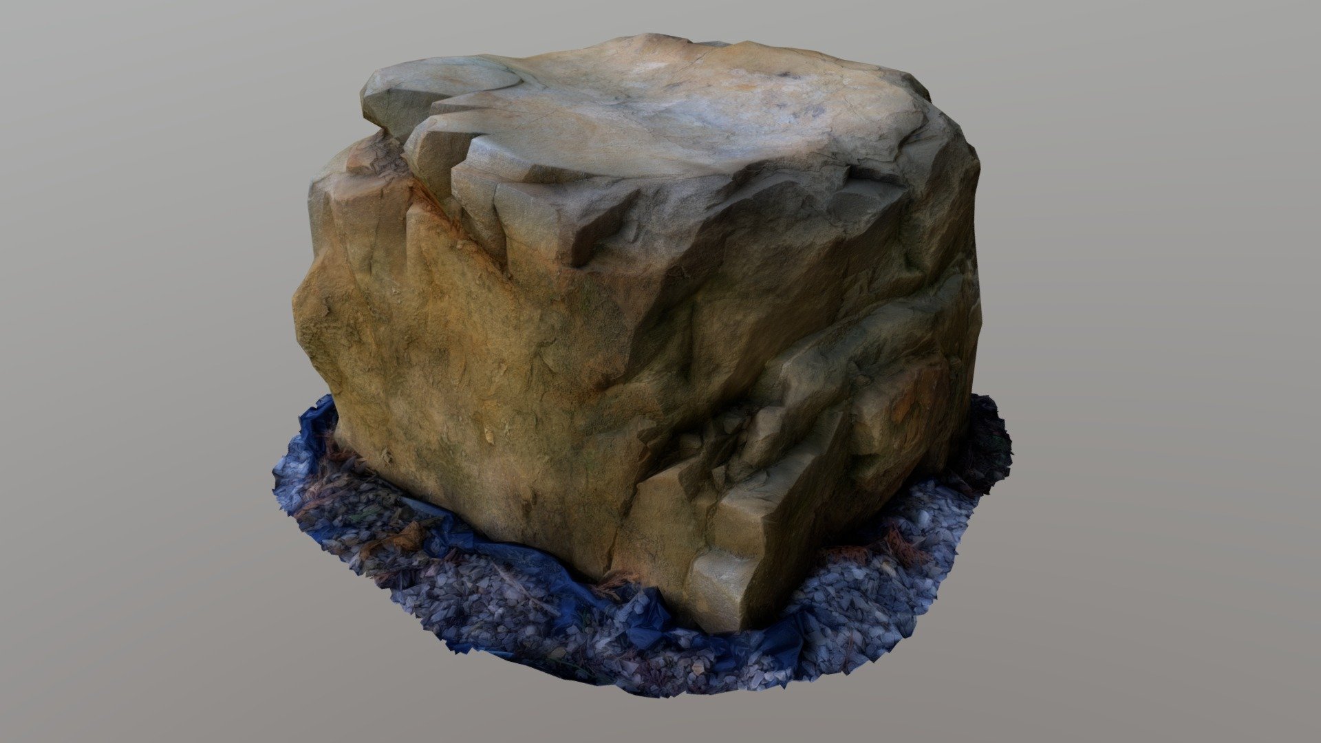 low poly rock - 3D model by Michaela_Sheline [b3ef7bd] - Sketchfab