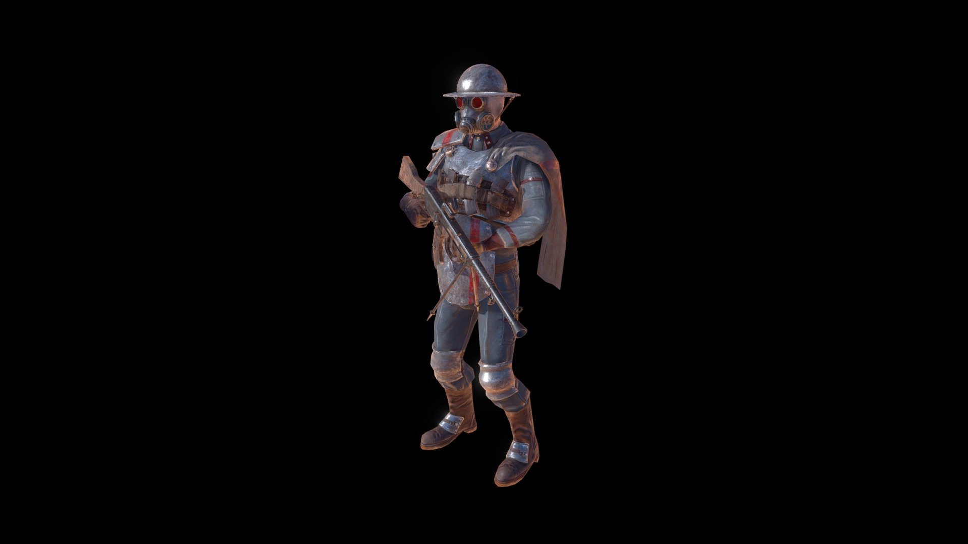 Steampunk Soldier - 3D model by ThreeBox (@k9stet) [b3f0097] - Sketchfab
