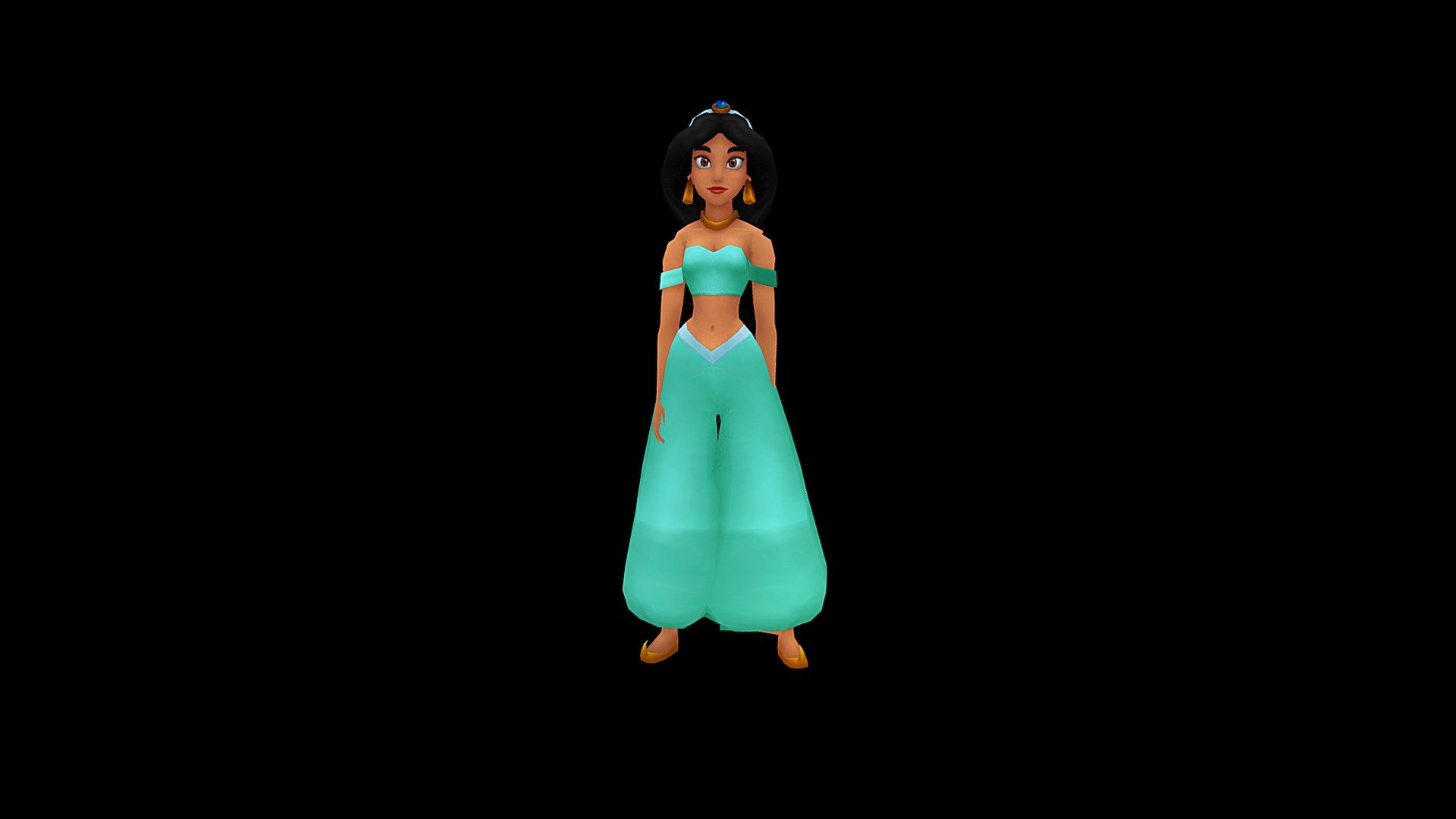 Jasmine Animation Dance Kiss Cartoon - Download Free 3D model by None ...