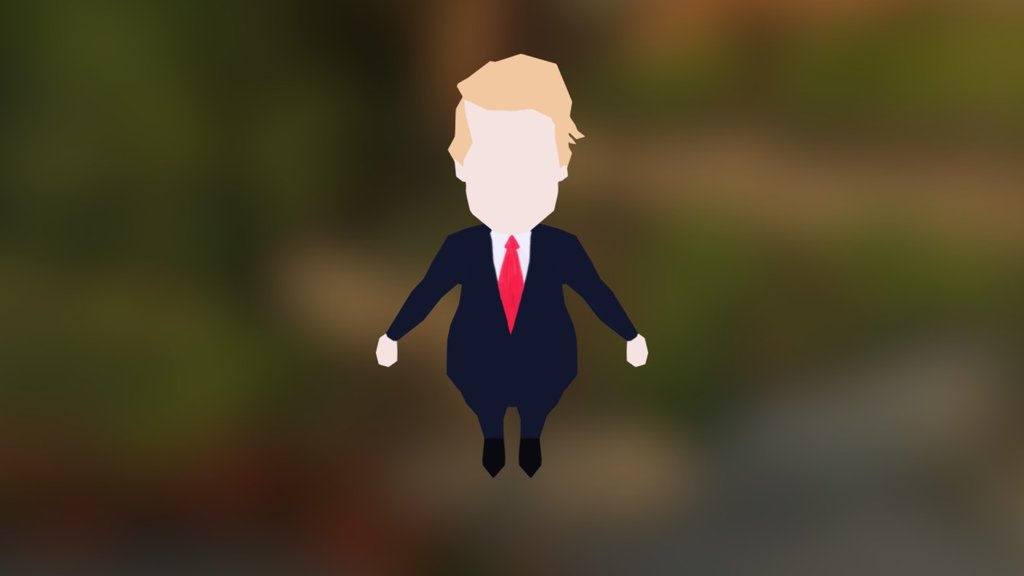 Trump - 3D model by somipuspwan.84 [b3f2218] - Sketchfab