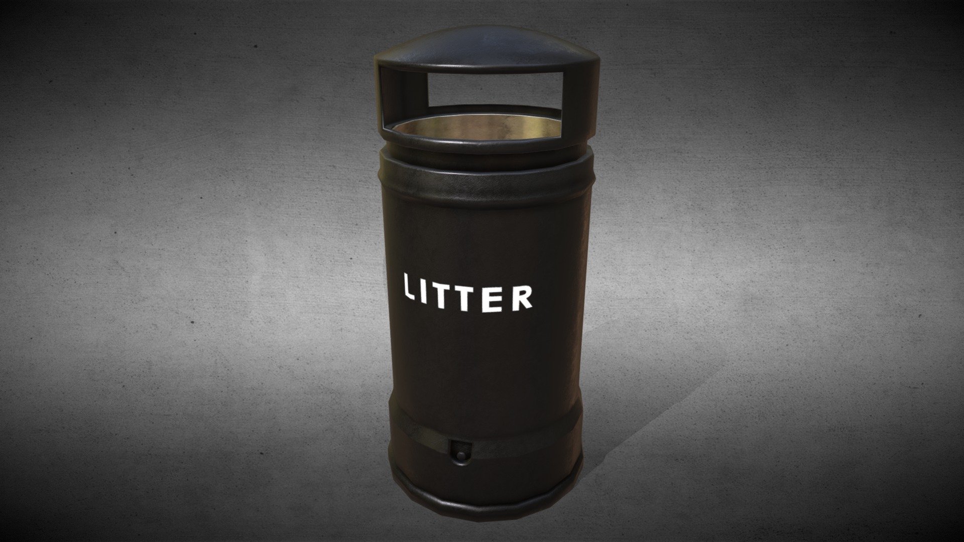 Dustbin - Public - Buy Royalty Free 3D model by Phil Gornall ...