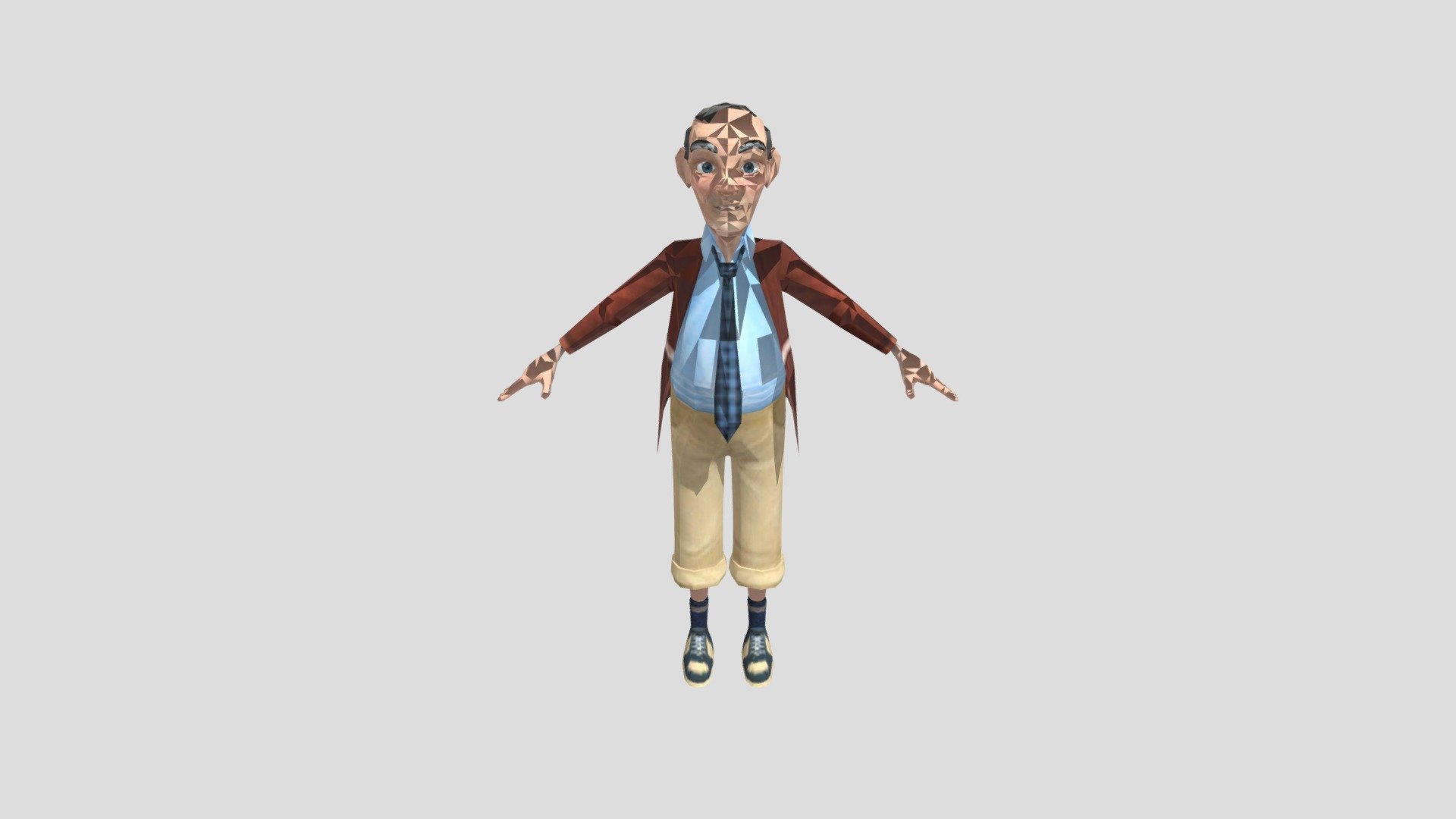 old man From Bee Movie - Download Free 3D model by Kyle.withem [b3f3b19] - Sketchfab