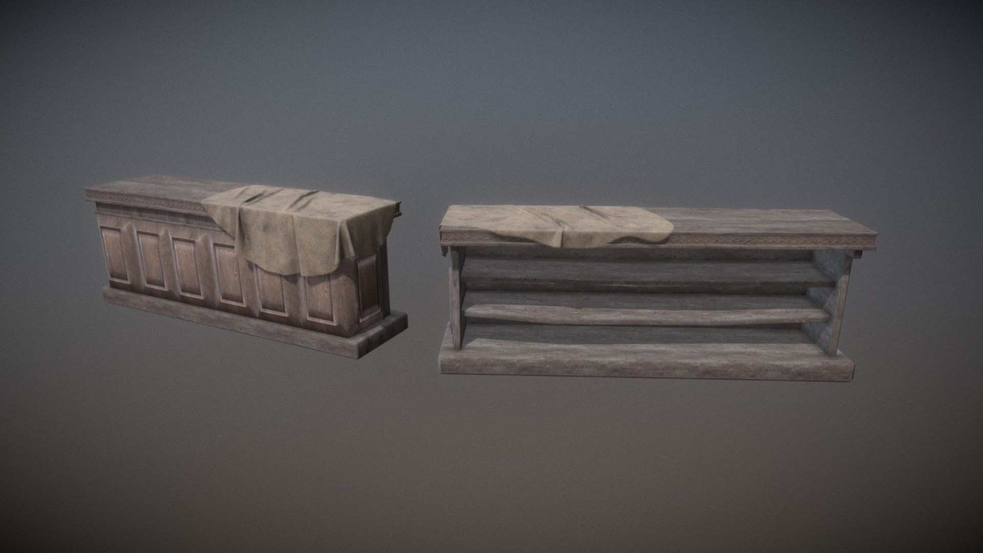 Old tavern Desk + Cloth - Buy Royalty Free 3D model by inedible.red ...