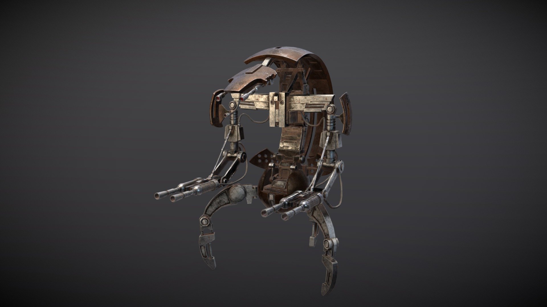 Droideka - Low Poly - Buy Royalty Free 3D model by Gabriel Marcanth ...