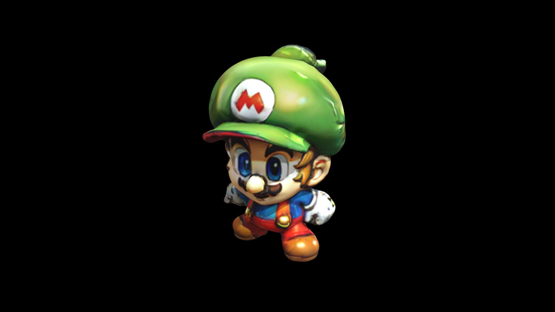 Mario from Super Mario Bros. in an anime style i - Download Free 3D ...