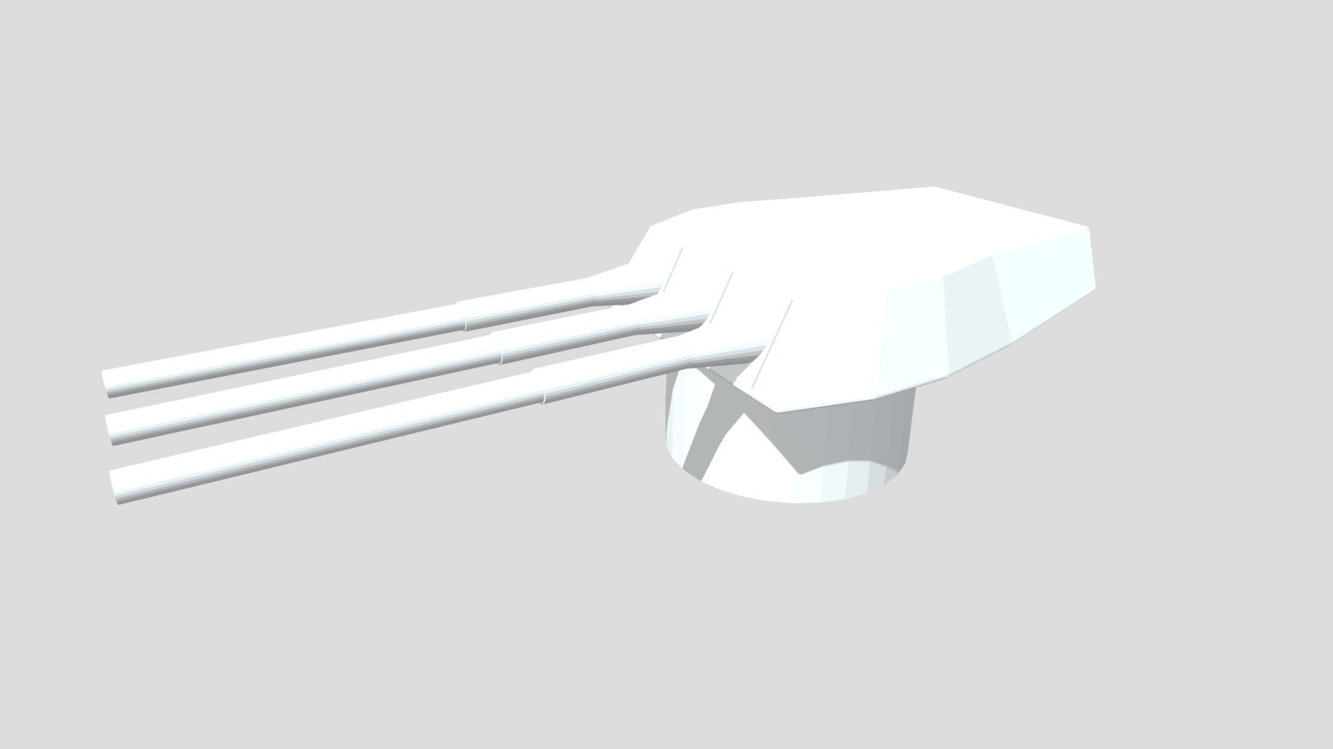 BattleShip Main Battery Gun - Download Free 3D model by MIDNIGHT ...