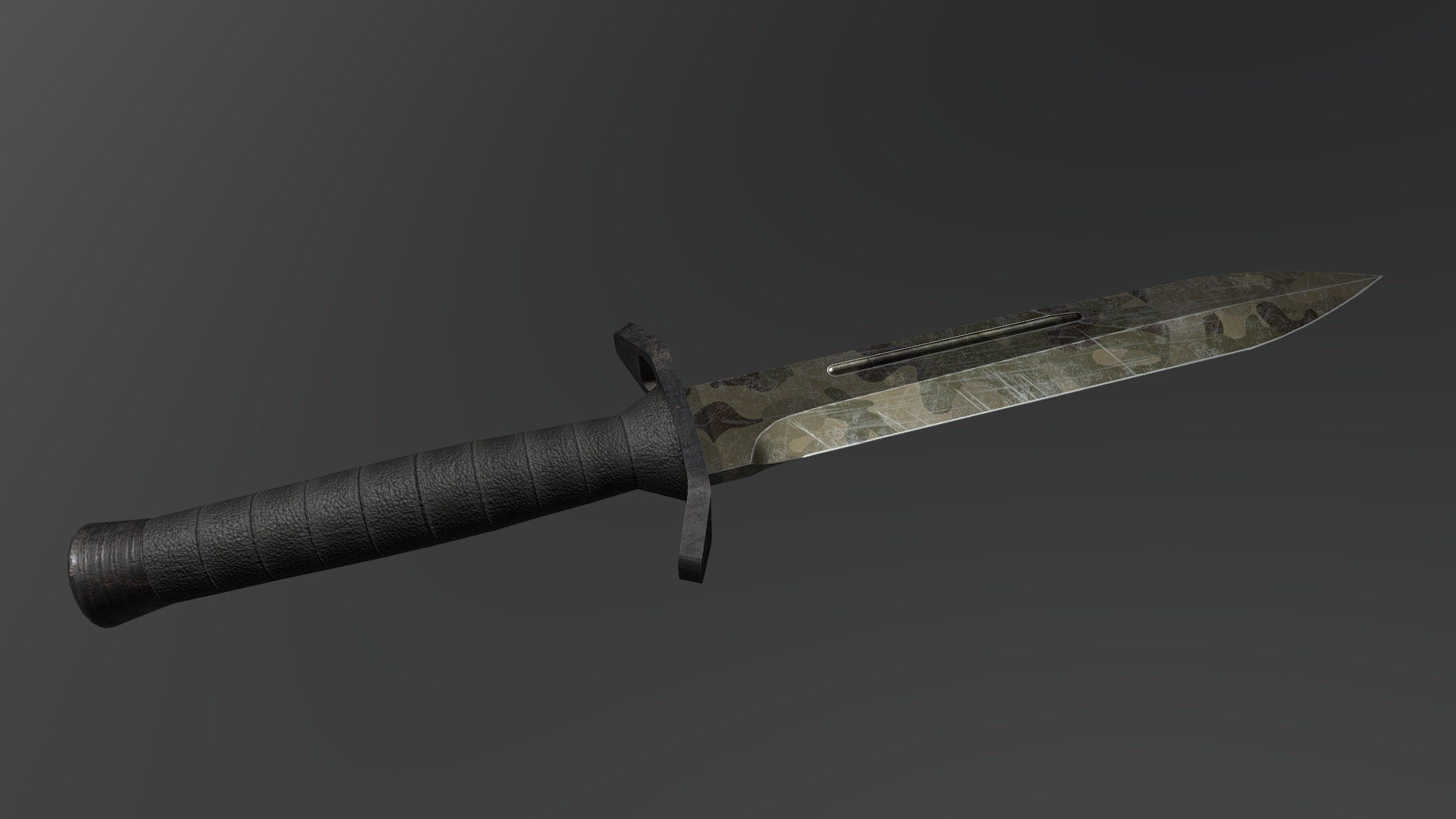 Assault Knife - 92 EP DESIGN with Camouflage - 3D model by Exitos ...