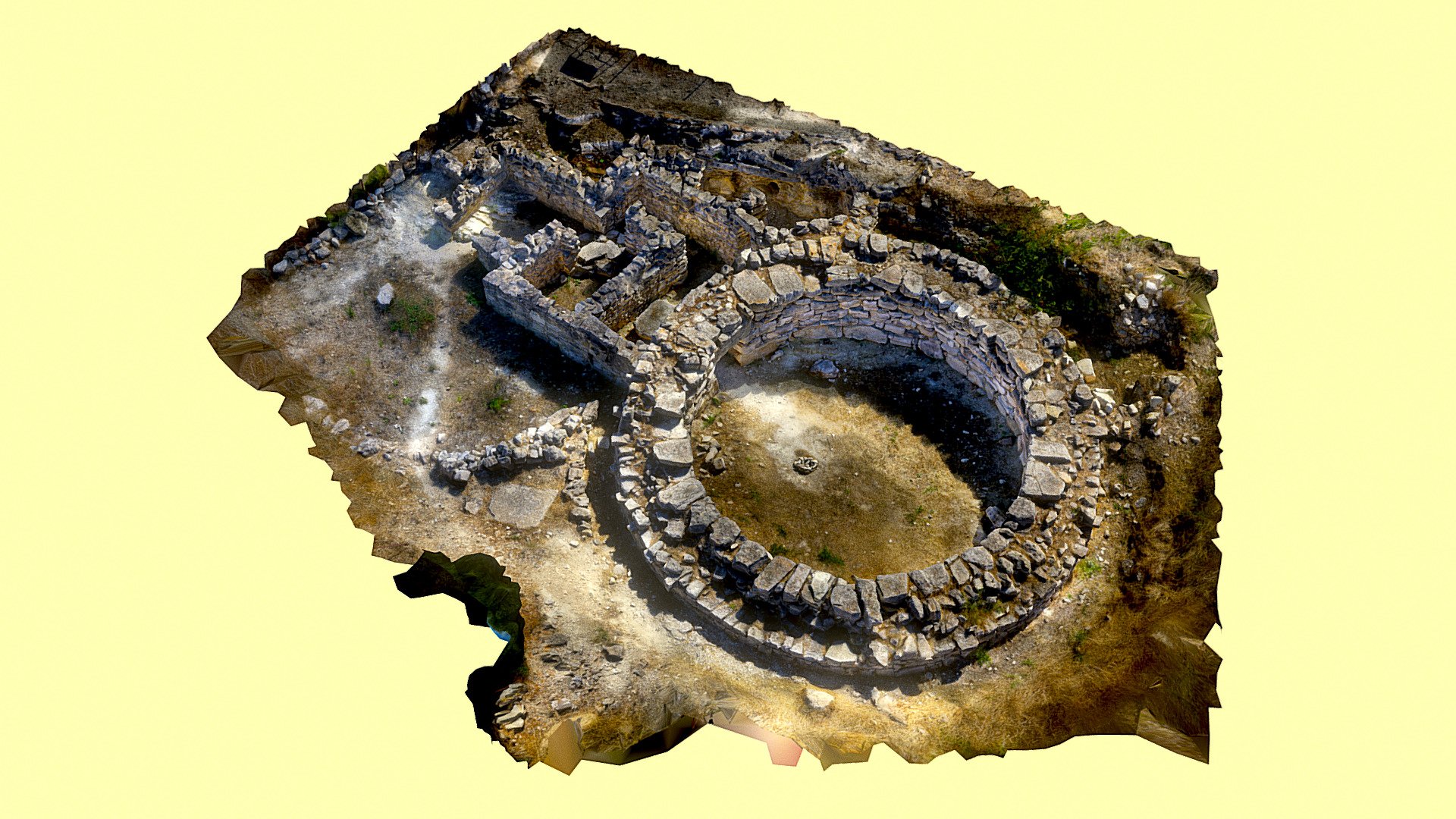Kamilari / Crete - Minoan Tholos - Tomb Complex - Download Free 3D ...