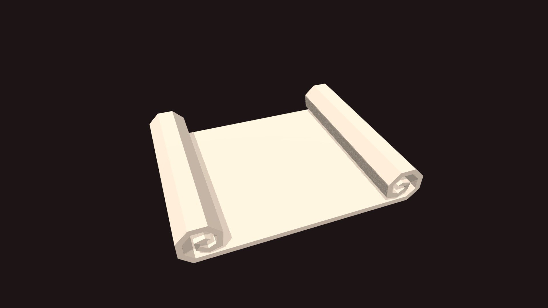 Scroll Open 0.5x0.5x0.1 - Download Free 3D model by moyicat [b40082d ...