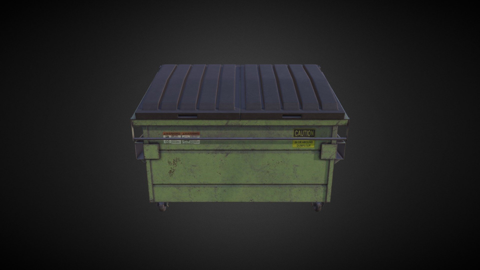 Garbage Dumpster - 3D model by union20 [b401c7b] - Sketchfab